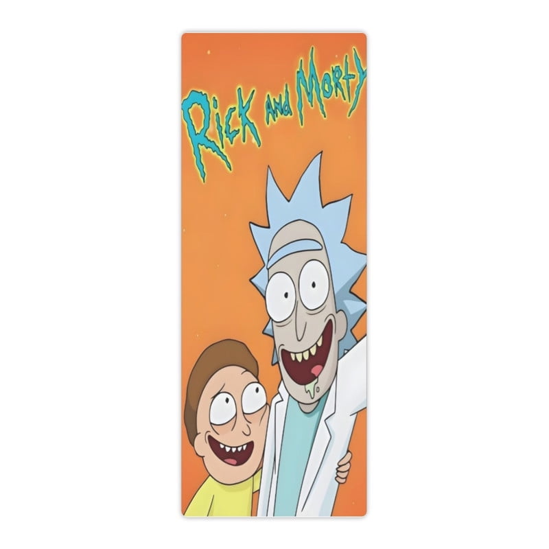 Rick and Morty pattern yoga mat makes every practice full of ...