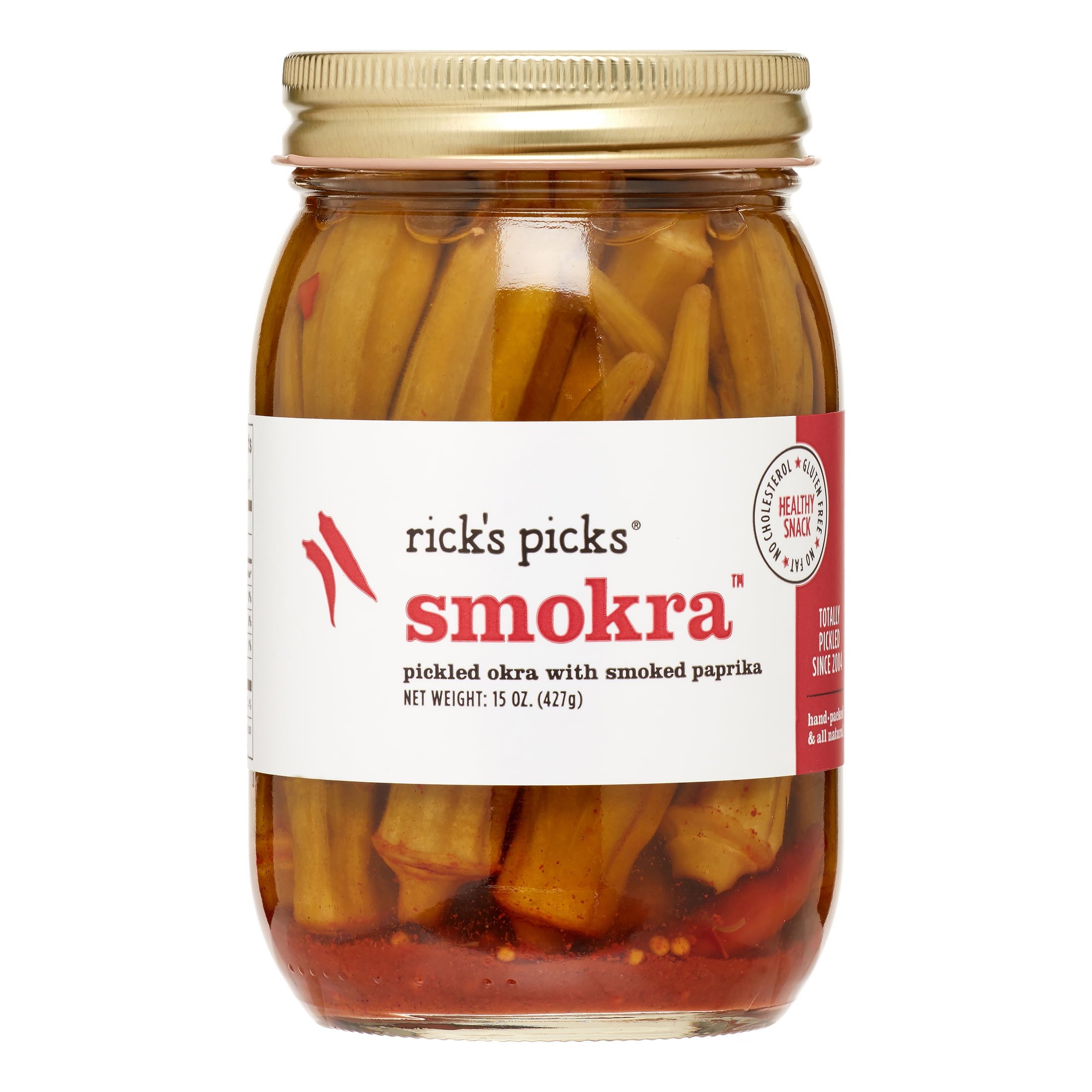 Rick's Picks Smokra Pickled Okra, Smoked Paprika, 15 Oz, 1 Count - Walmart.com