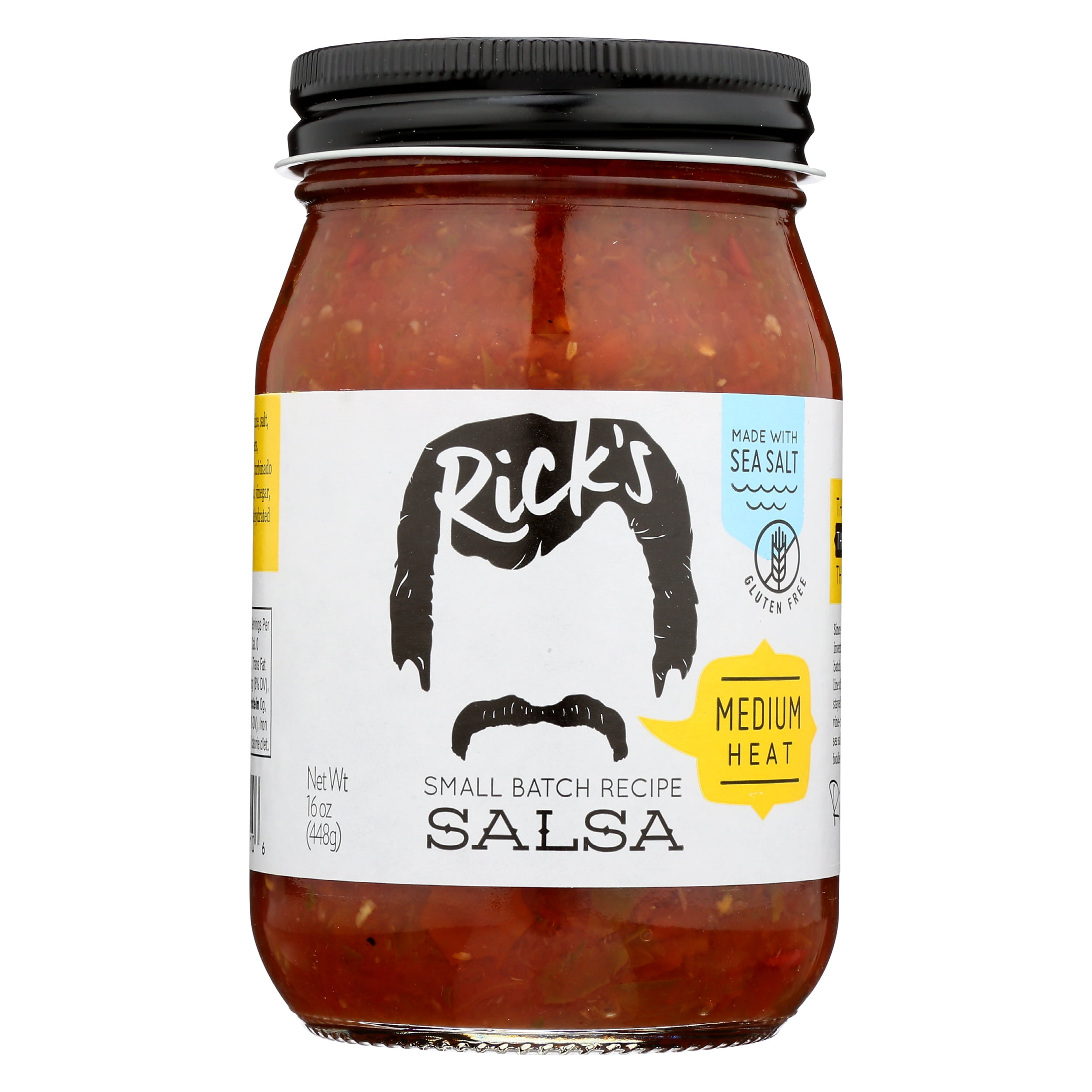 Rick's Small Batch Recipe Salsa, Medium Heat Salsa, 16 oz - Walmart.com