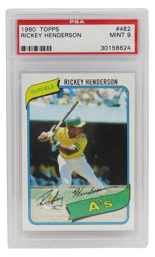 Rickey Henderson (Oakland A's) 1980 Topps Baseball #482 RC Rookie Card ...