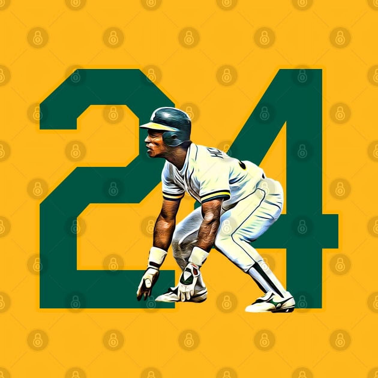 Rickey Henderson: With The Steal T-Shirt - Walmart.com