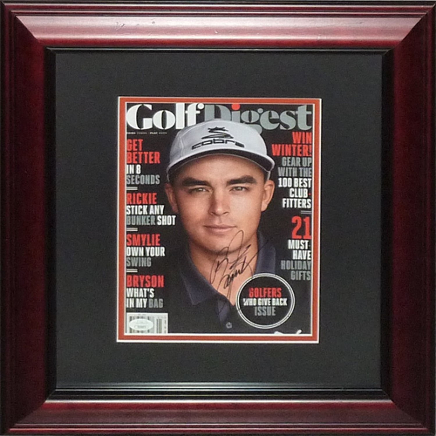 Rickie Fowler Autographed Golf Deluxe Framed Magazine - JSA - Walmart.com