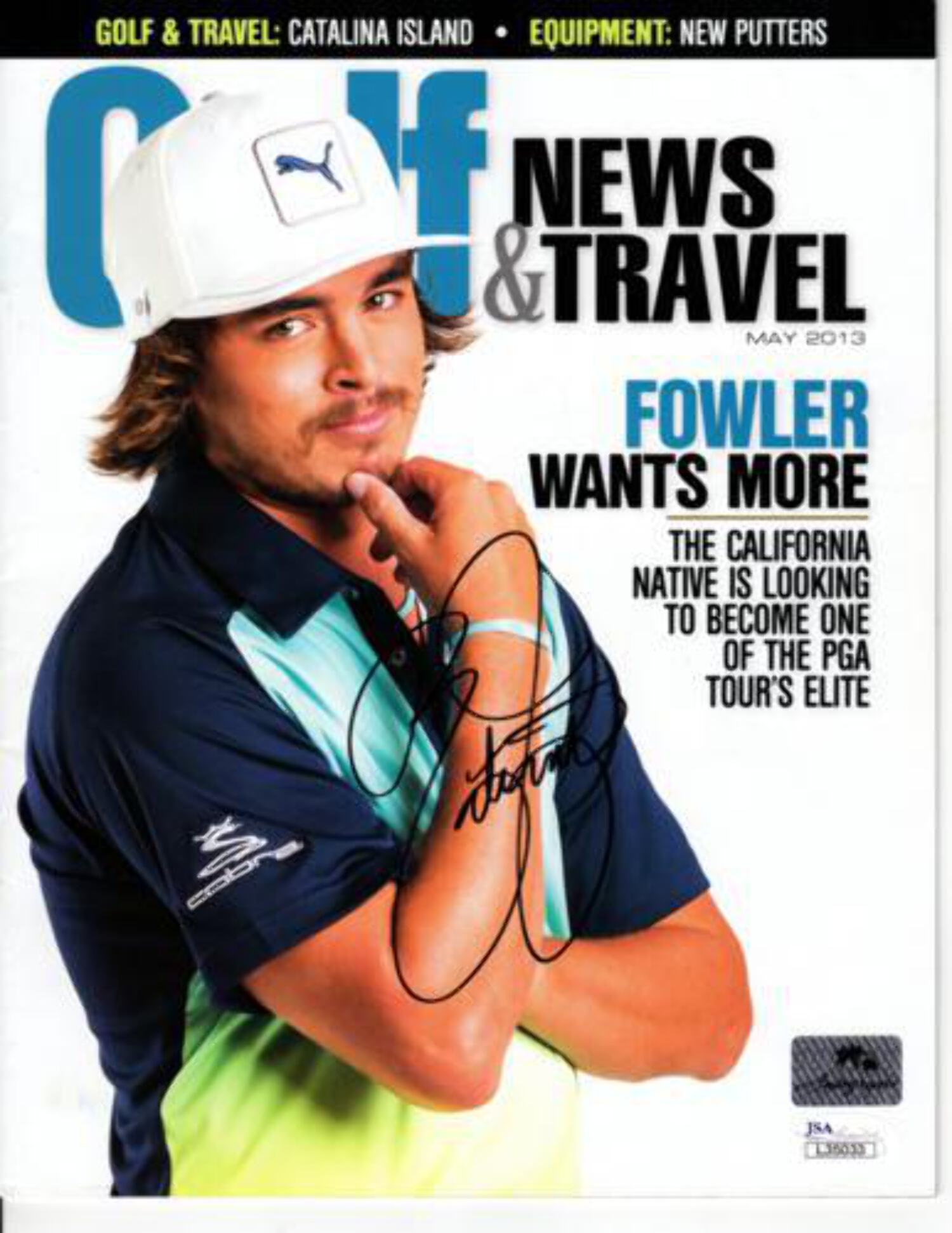 Rickie Fowler Autographed Golf News And Travel Magazine - JSA - Walmart.com