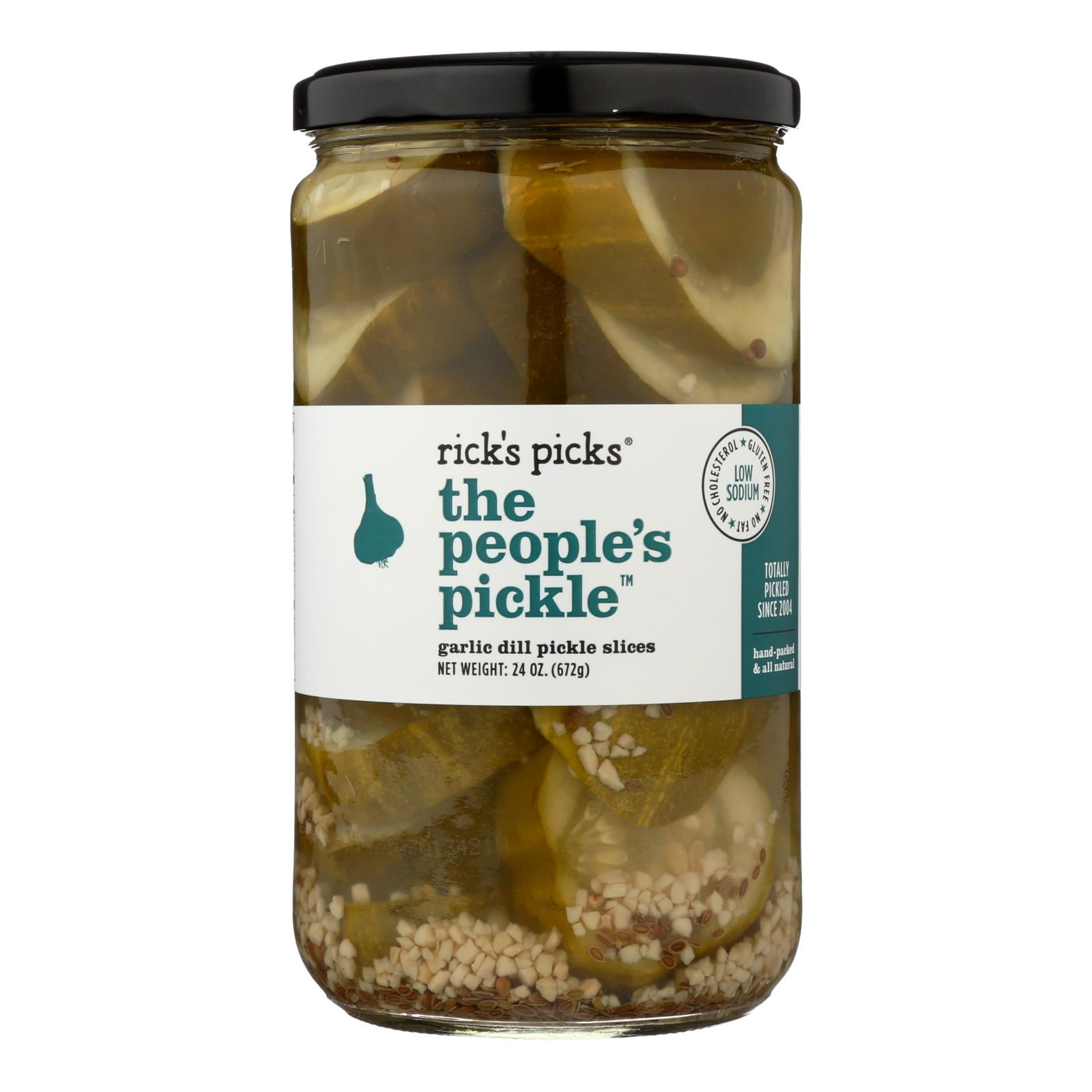 Ricks Picks Peoples Garlic Dill Sliced Pickles 24 oz (Pack Of 6 ...
