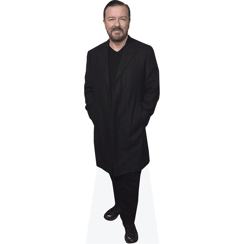 Ricky Gervais (Long Coat) Lifesize Cardboard Cutout Standee - Walmart.com
