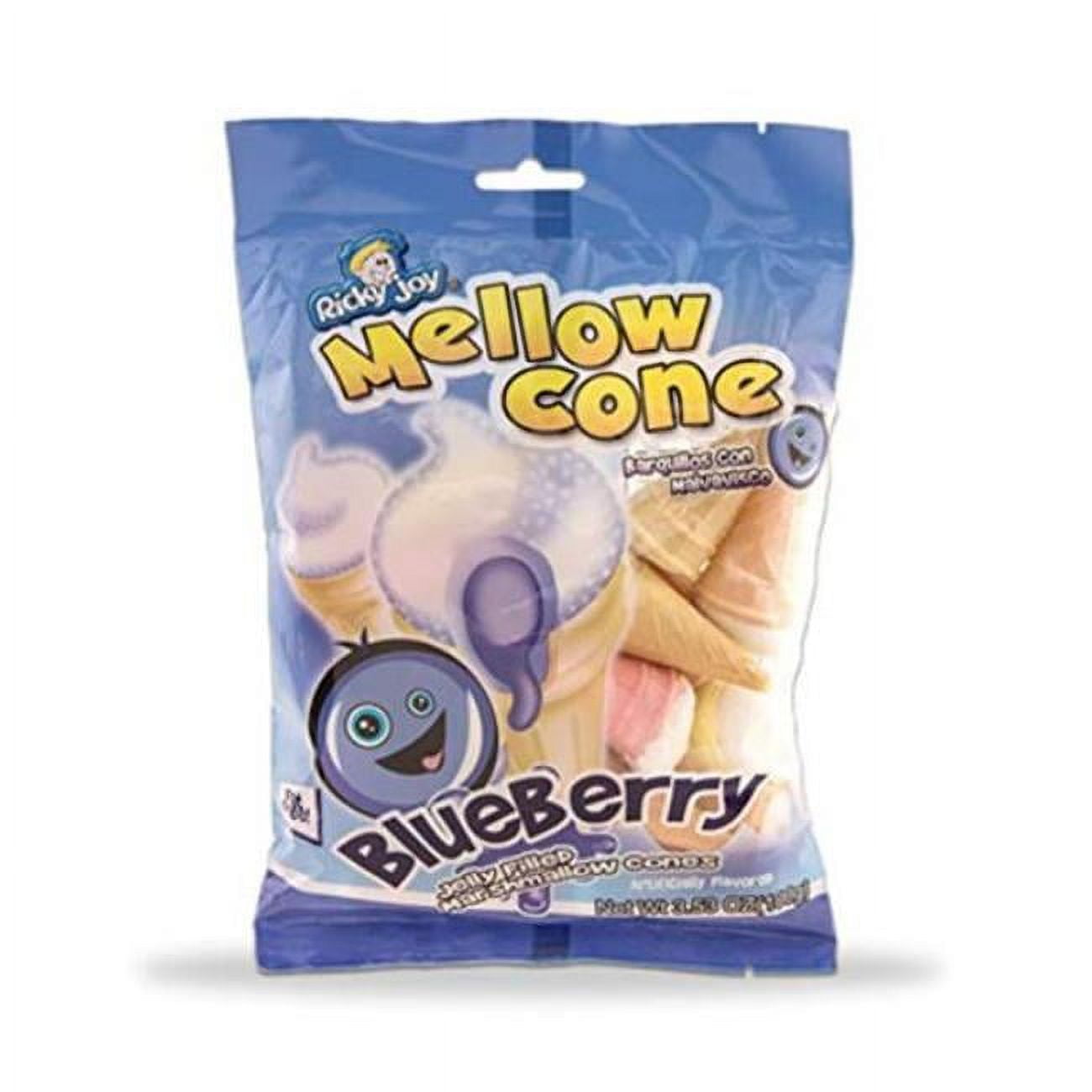 Ricky Joy® MIRACULOUS™ Mellow Cone™ Blueberry Jelly Filled Marshmallow ...