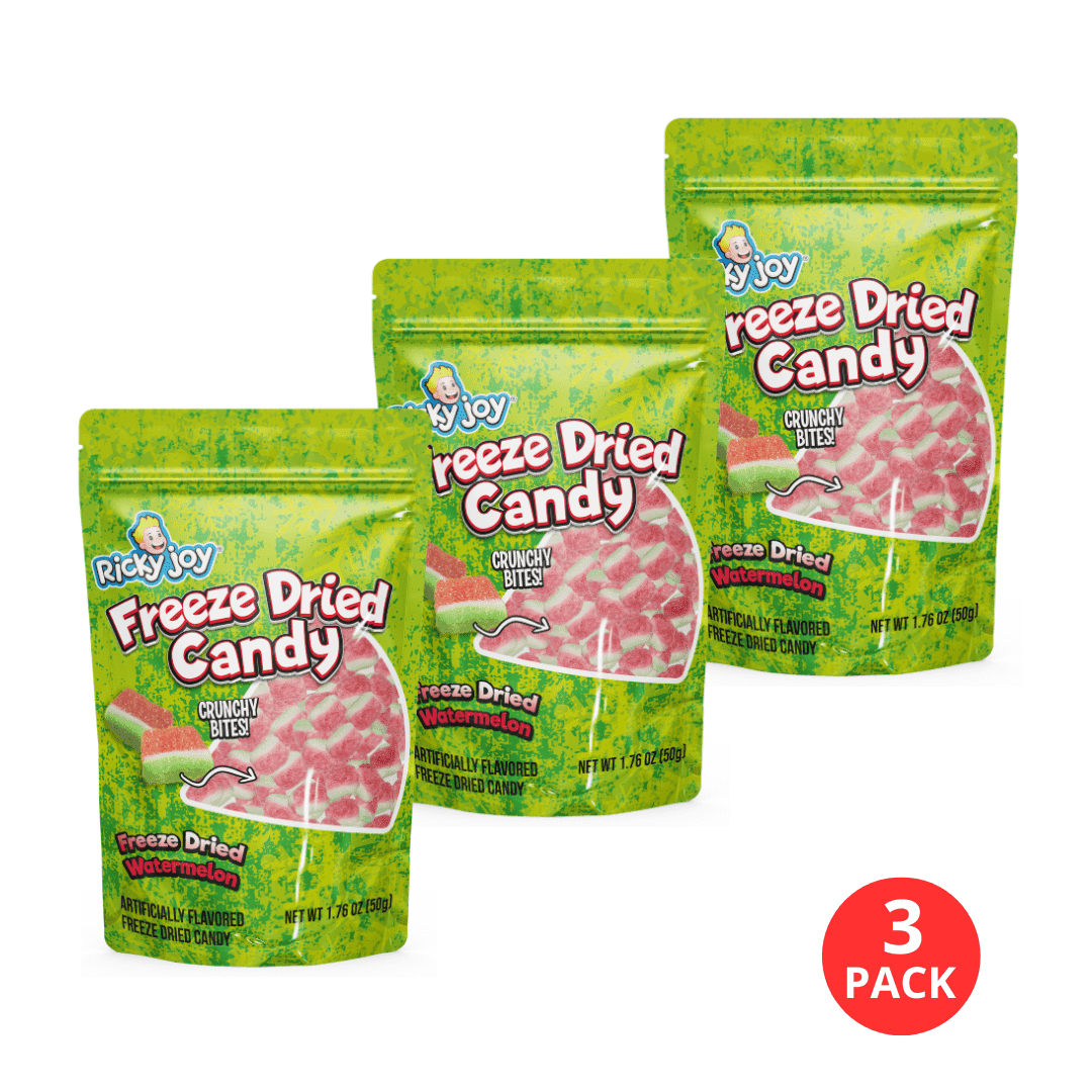 Ricky Joy® Freeze Dried™ Candy Watermelon 1.76 OZ Each Bag - 3 Pack ...