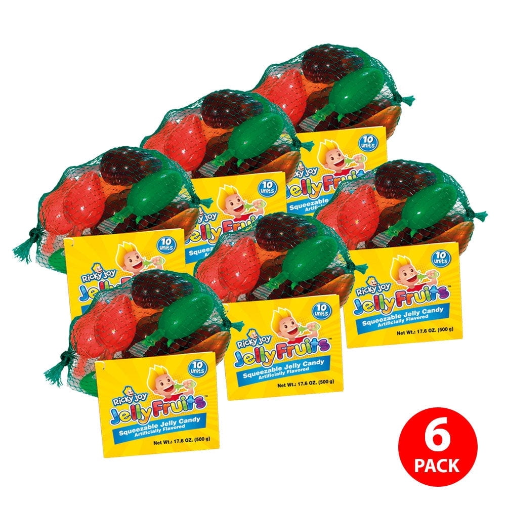 Ricky Joy® Jelly Fruits™ Squeezable Jelly Candy 17.6 oz Mesh Bag (Pack ...