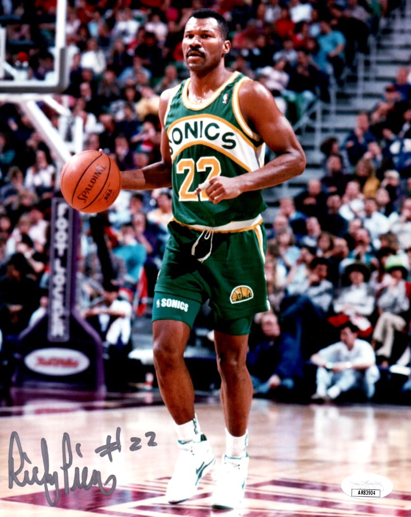 Ricky Pierce Signed Autographed 8X10 Photo Supersonics Dribbling JSA ...