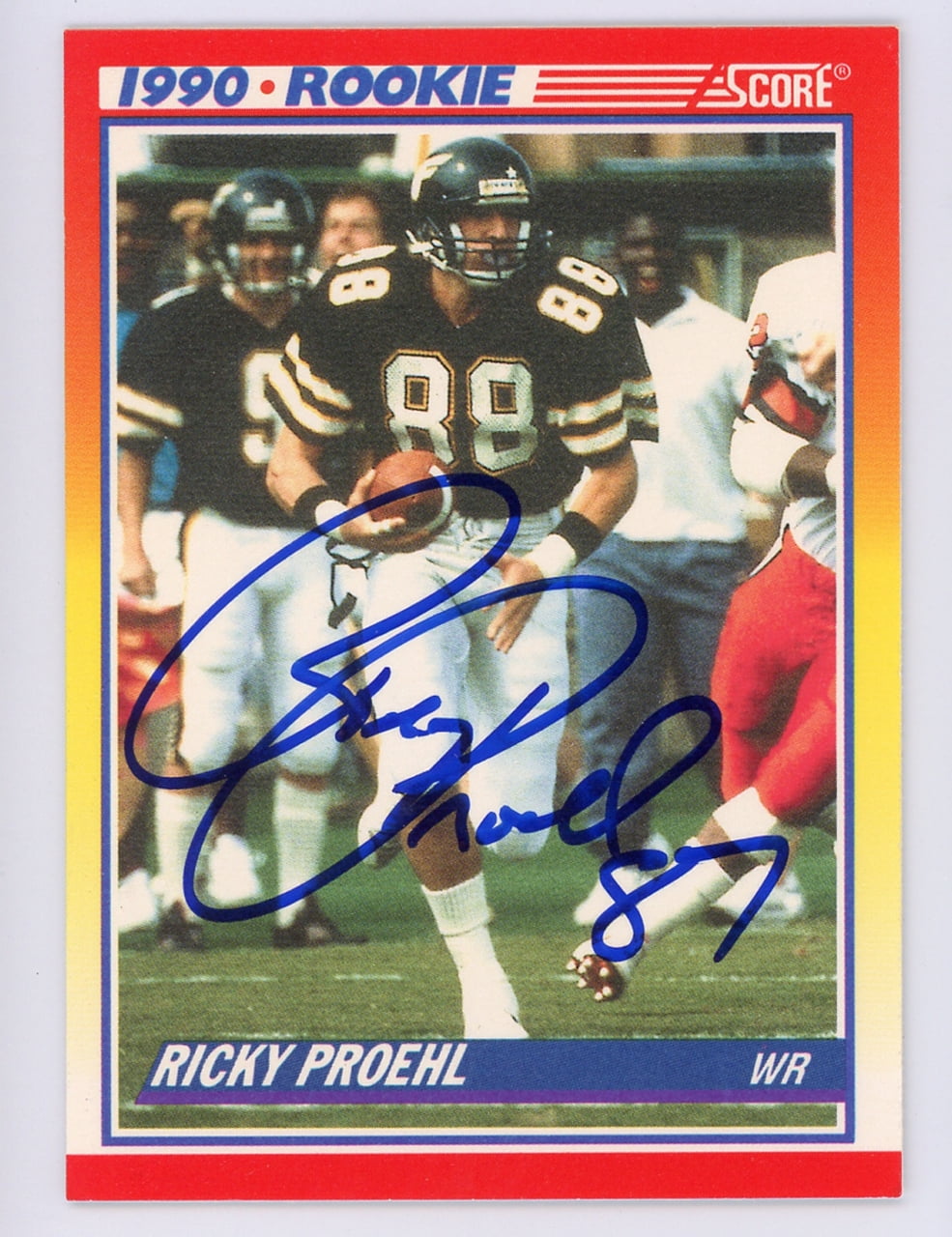 Ricky Proehl Autographed 1990 Score Card #654 Phoenix Cardinals SKU ...