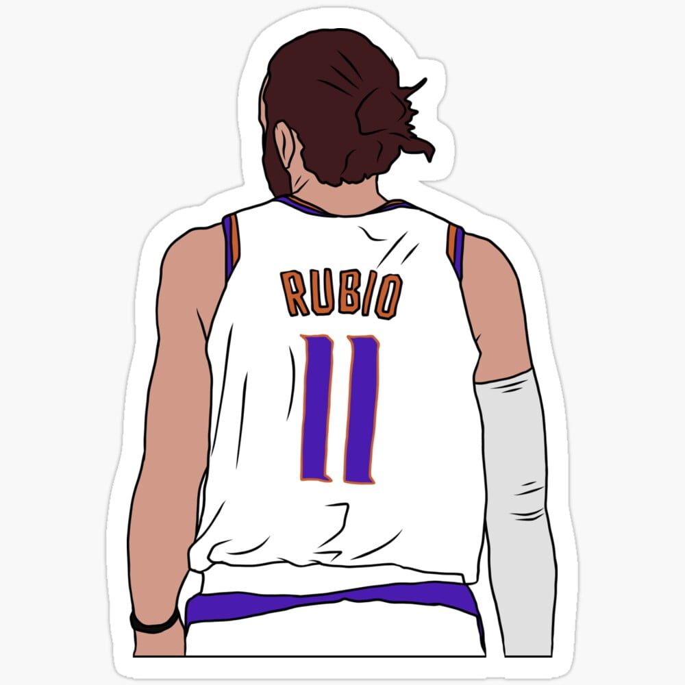 Ricky Rubio Back-To Sticker Phone Decal Water Bottle Stickers Car ...