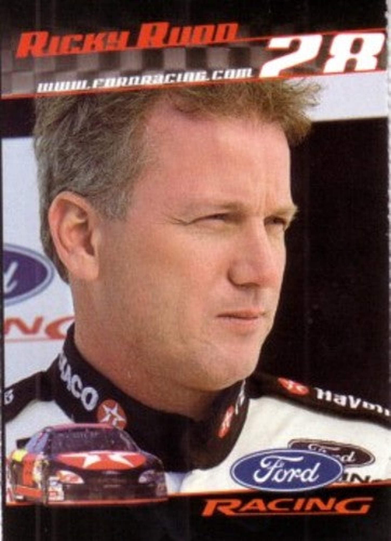 Ricky Rudd 2001 Ford Racing Sports Illustrated for Kids NASCAR card ...