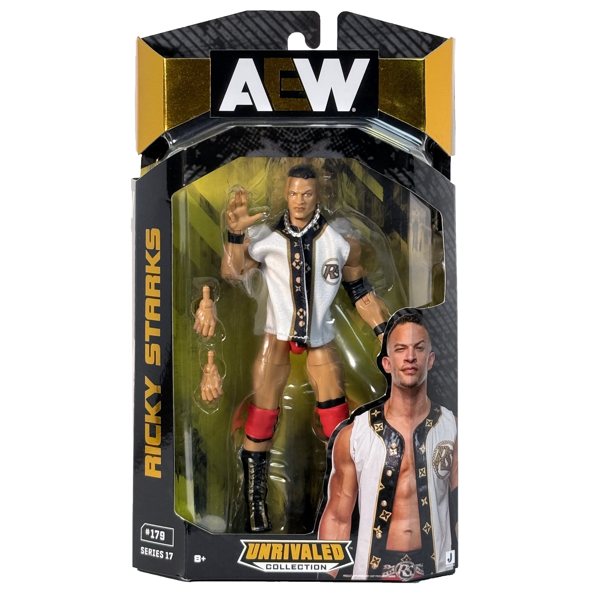Ricky Starks AEW Unrivaled 17 Jazwares AEW Toy Wrestling Action Figure ...