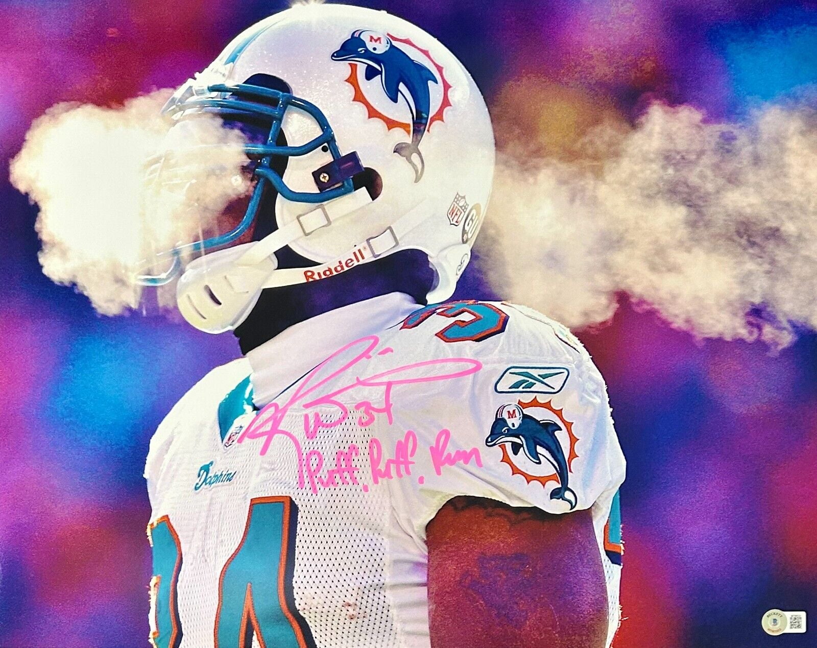 Ricky Williams Signed Autographed 16x20 Photo Beckett Authent #2 Puff ...