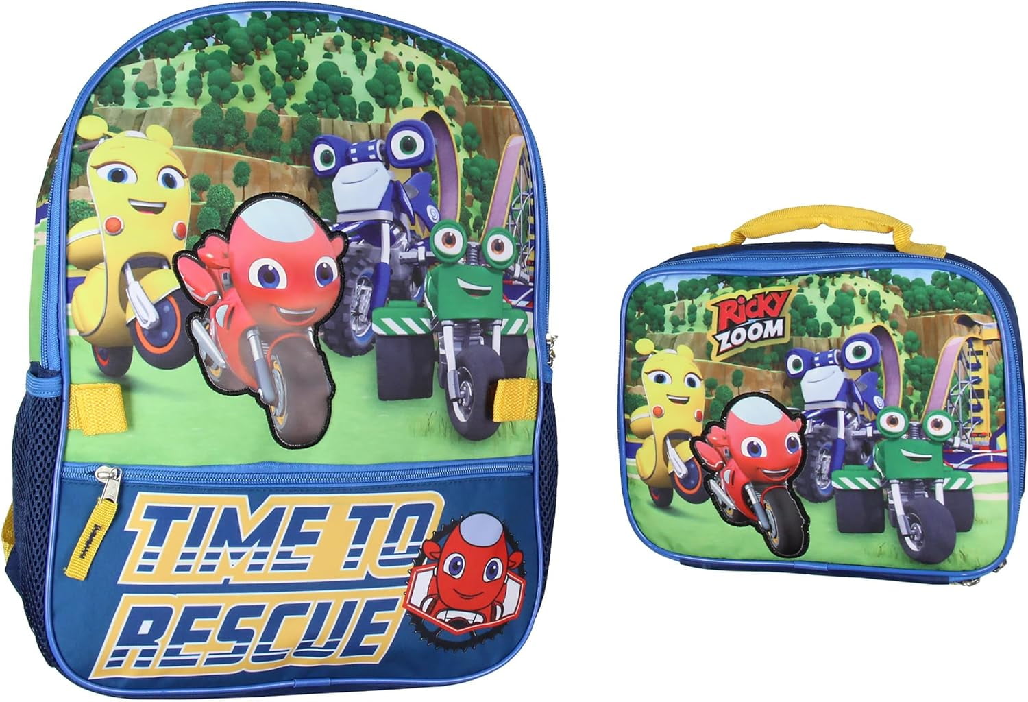 Ricky Zoom Backpack School Travel Backpack and Lunch Box Set | Great ...