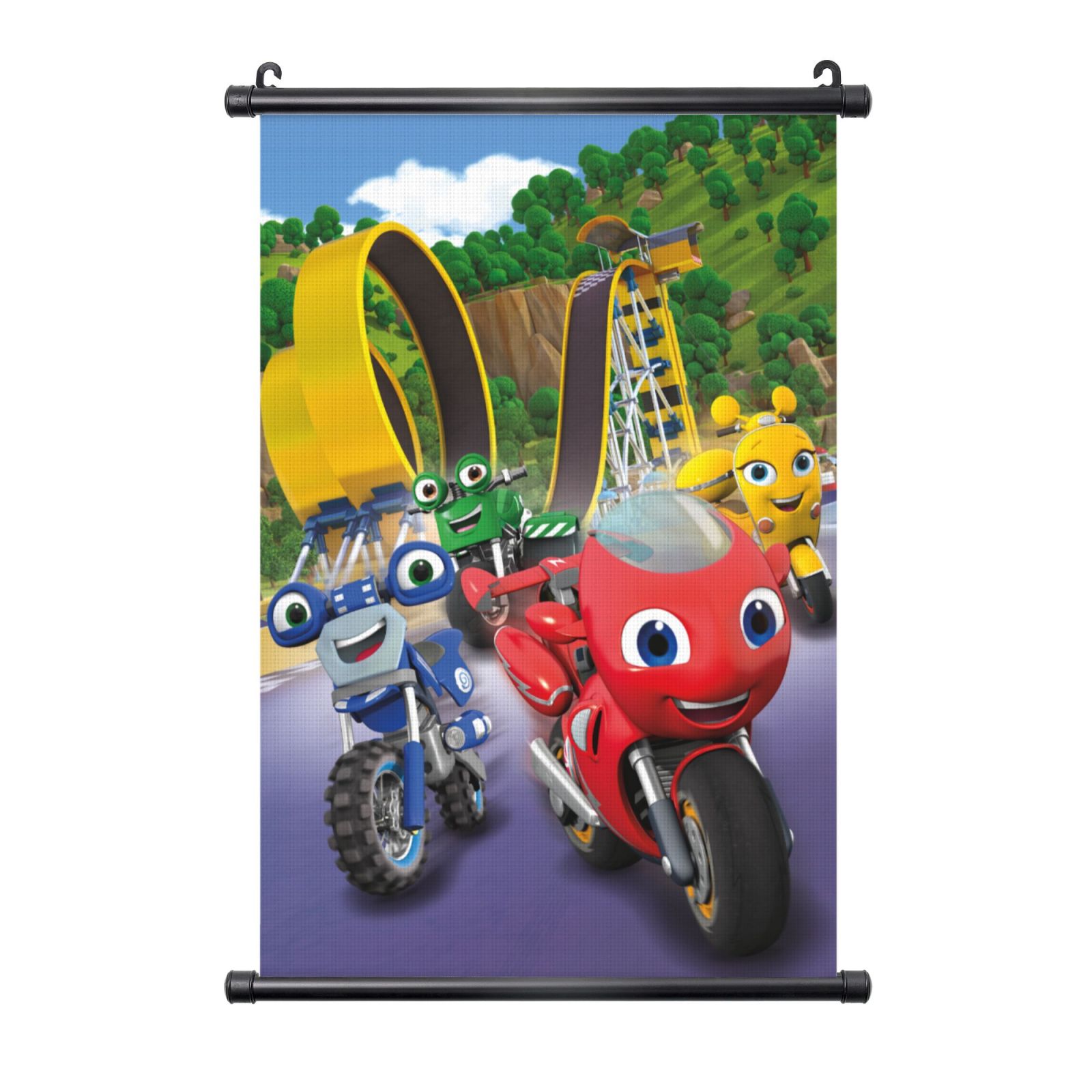 Ricky Zoom Hanging Poster, Black Plastic Shaft Wall Hanging Posters ...