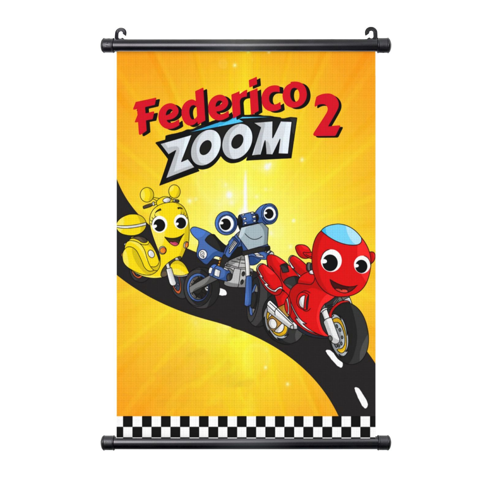 Ricky Zoom Hanging Poster, Black Plastic Shaft Wall Hanging Posters ...