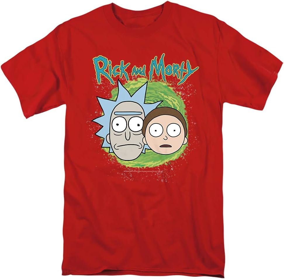 Ricky and Mort-y Classic Graphic Tshirt Floating Heads Tall T Shirt ...