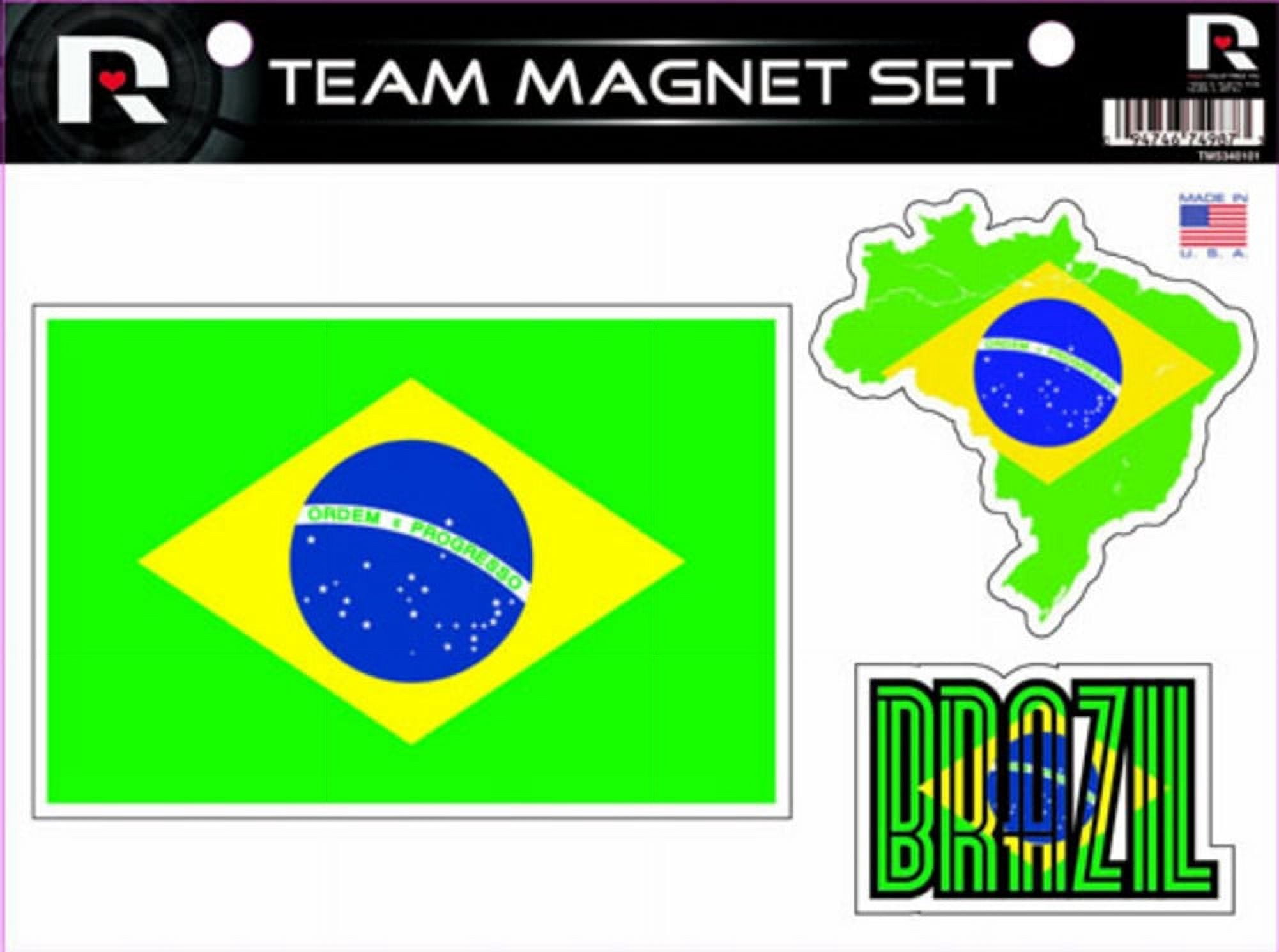 Brazil National Soccer Die Cut Team Magnet Set - Walmart.com