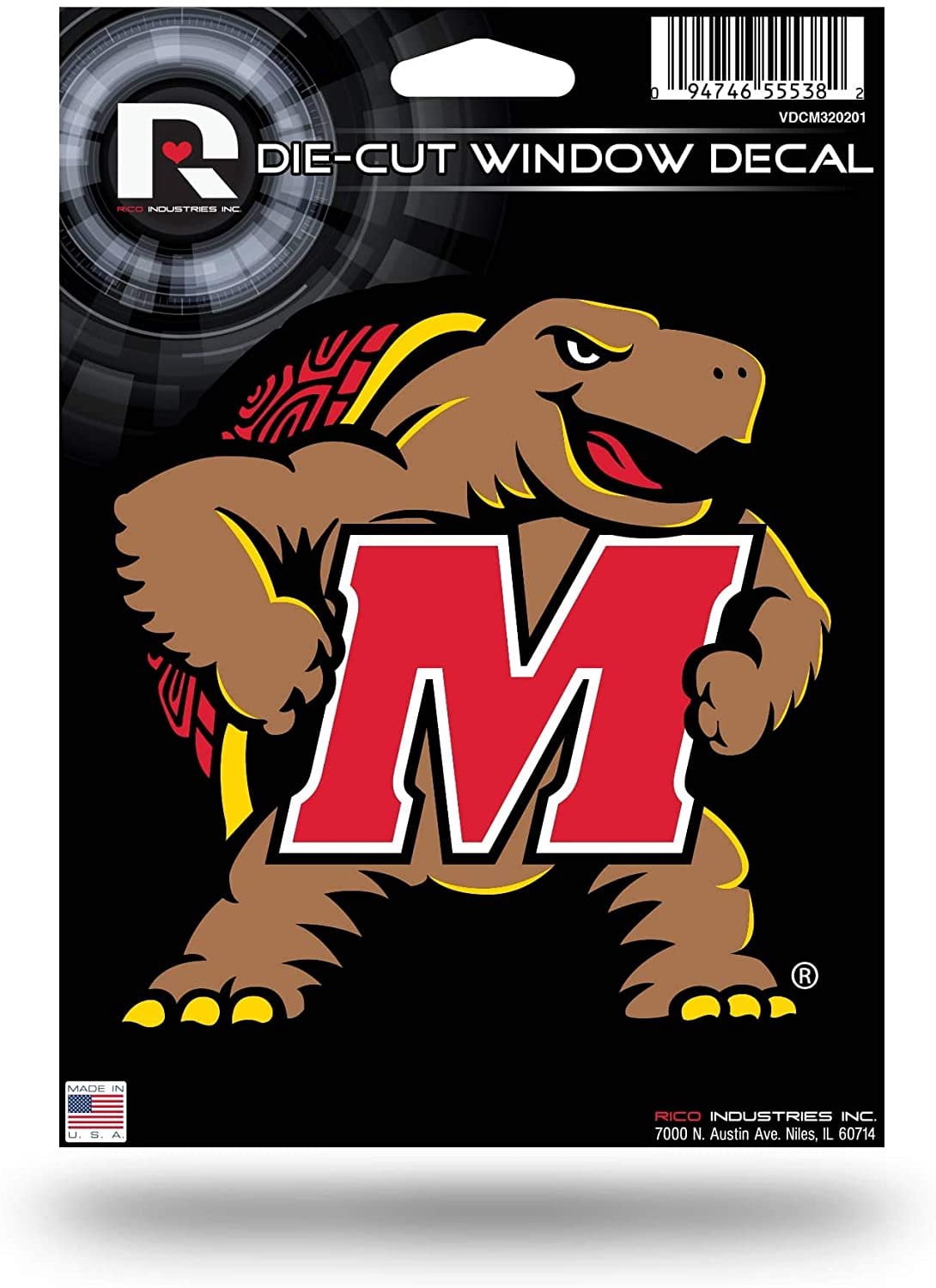 Rico Die Cut Decal - NCAA University of Maryland - Walmart.com