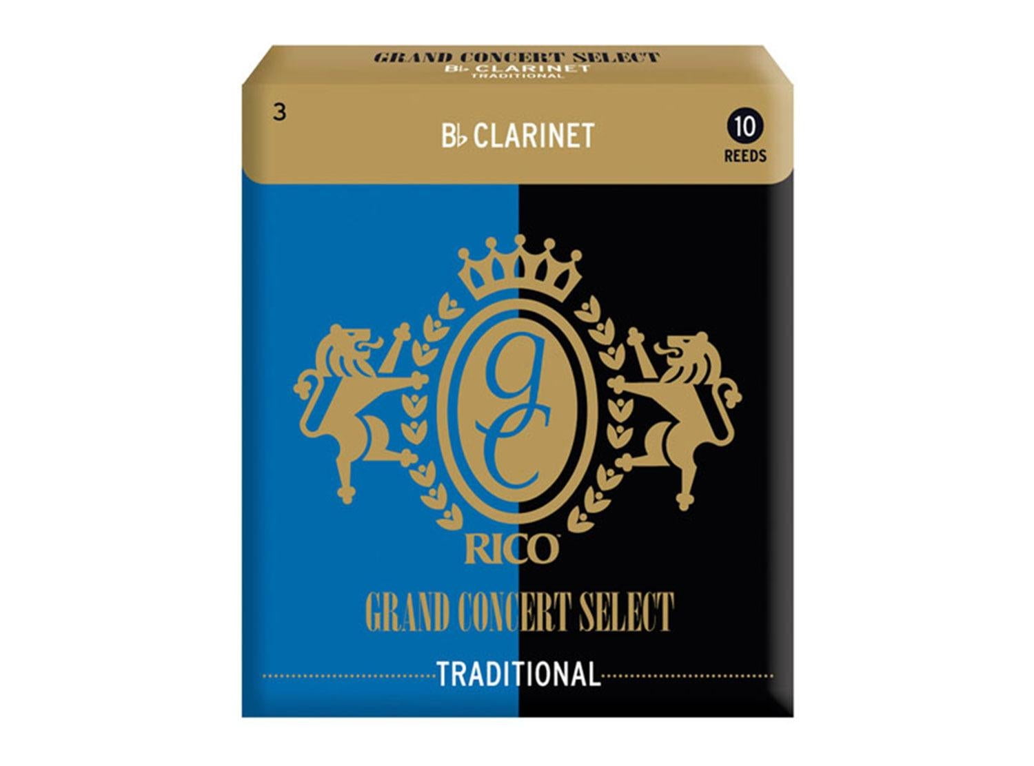 Rico Grand Concert Select Traditional Bb Clarinet Reeds Strength 4 Box ...