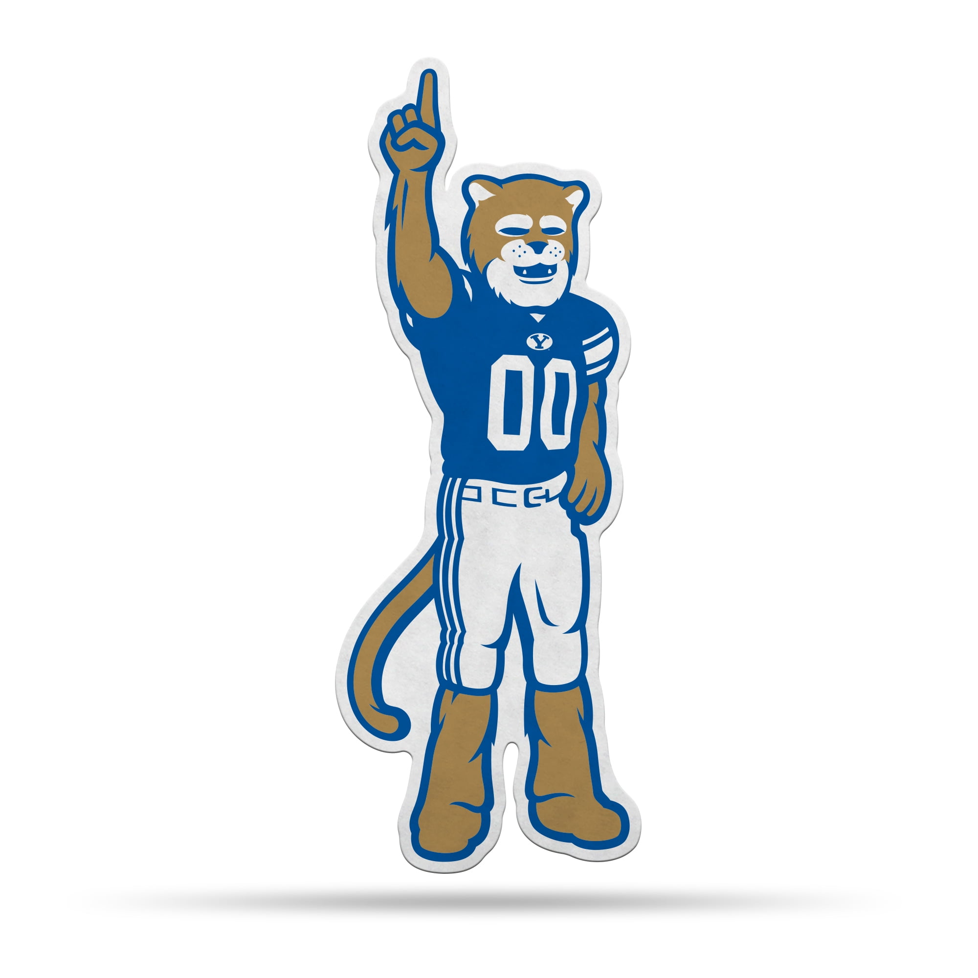 Byu Cosmo Shape Cut Mascot Pennant With Header Card - Walmart.com