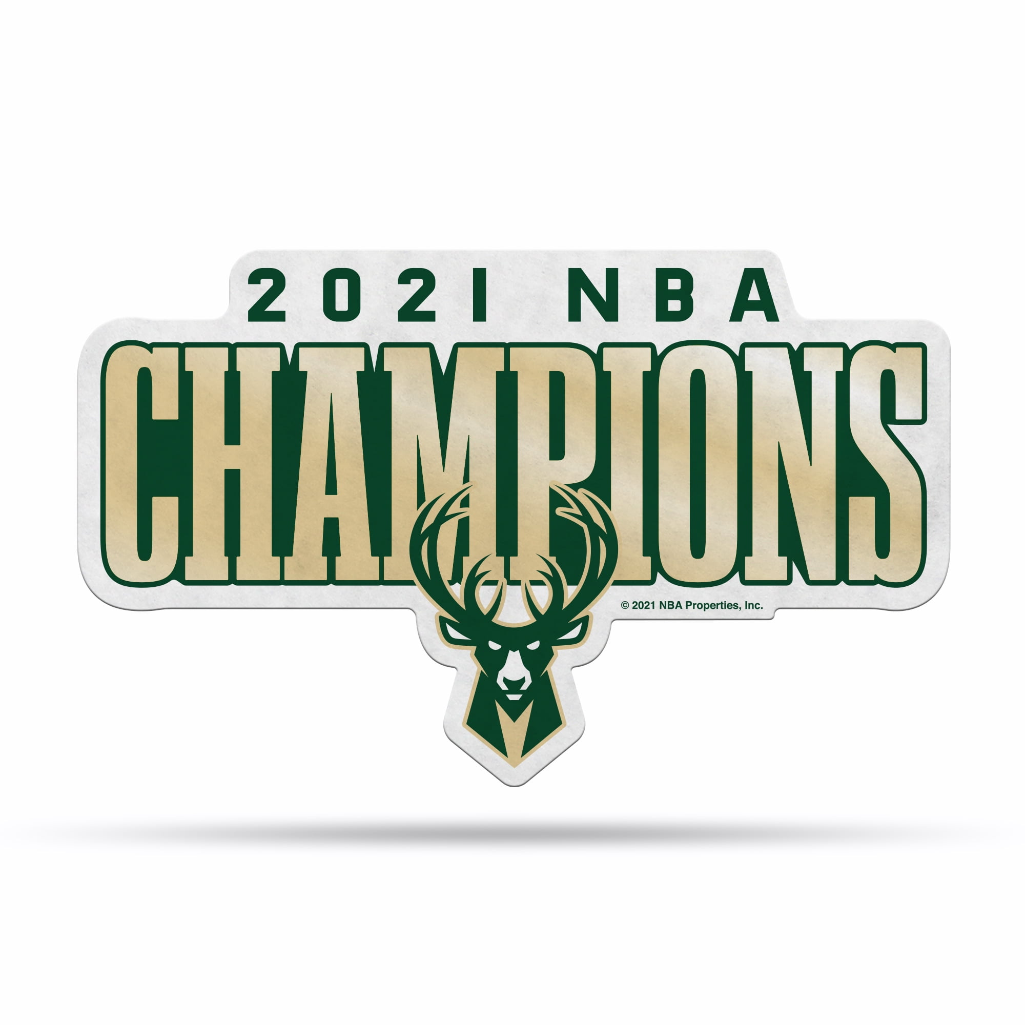 Rico Industries Basketball Milwaukee Bucks 2021 Champions Shape Cut ...