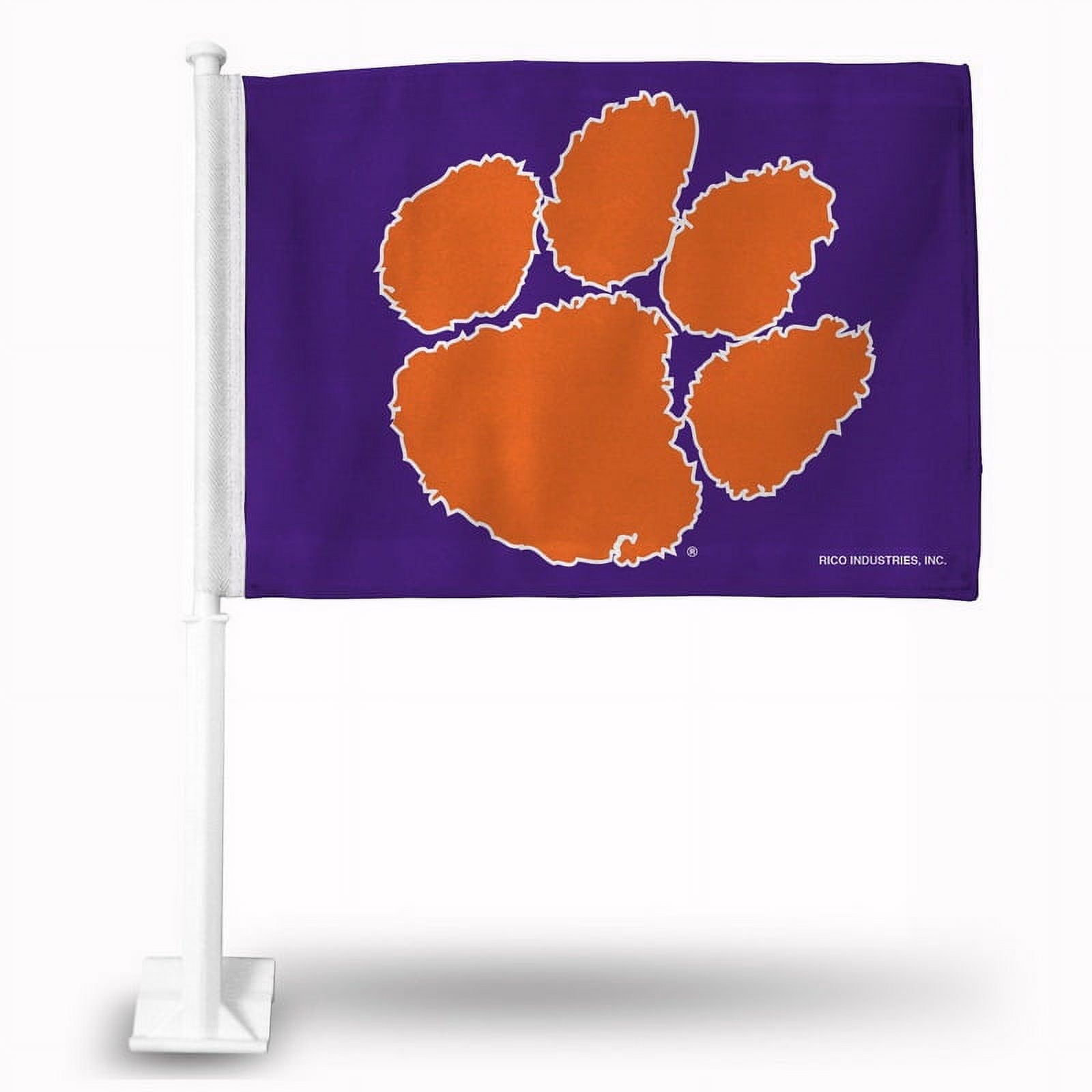 Rico Industries Clemson College Double Sided Car Flag - 16" x 19 ...