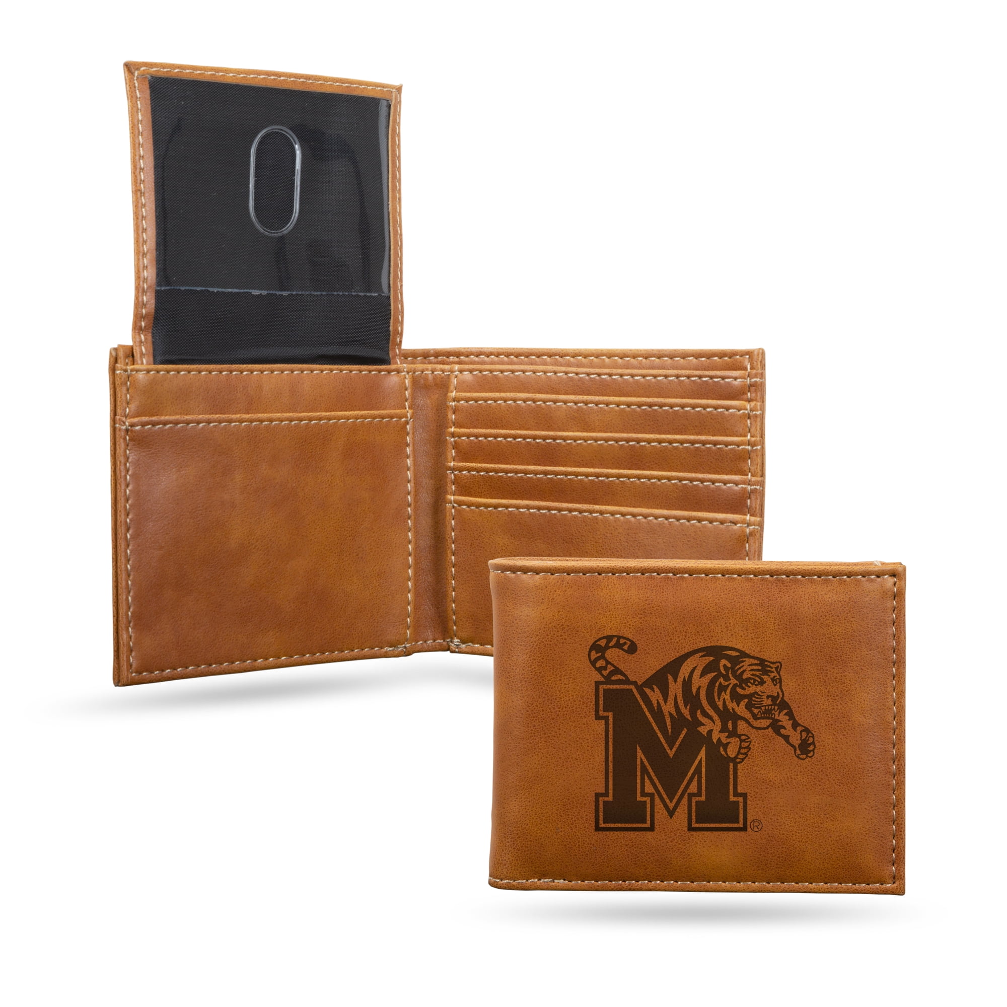 Rico Industries College Memphis Tigers Brown Laser Engraved Bill-fold ...