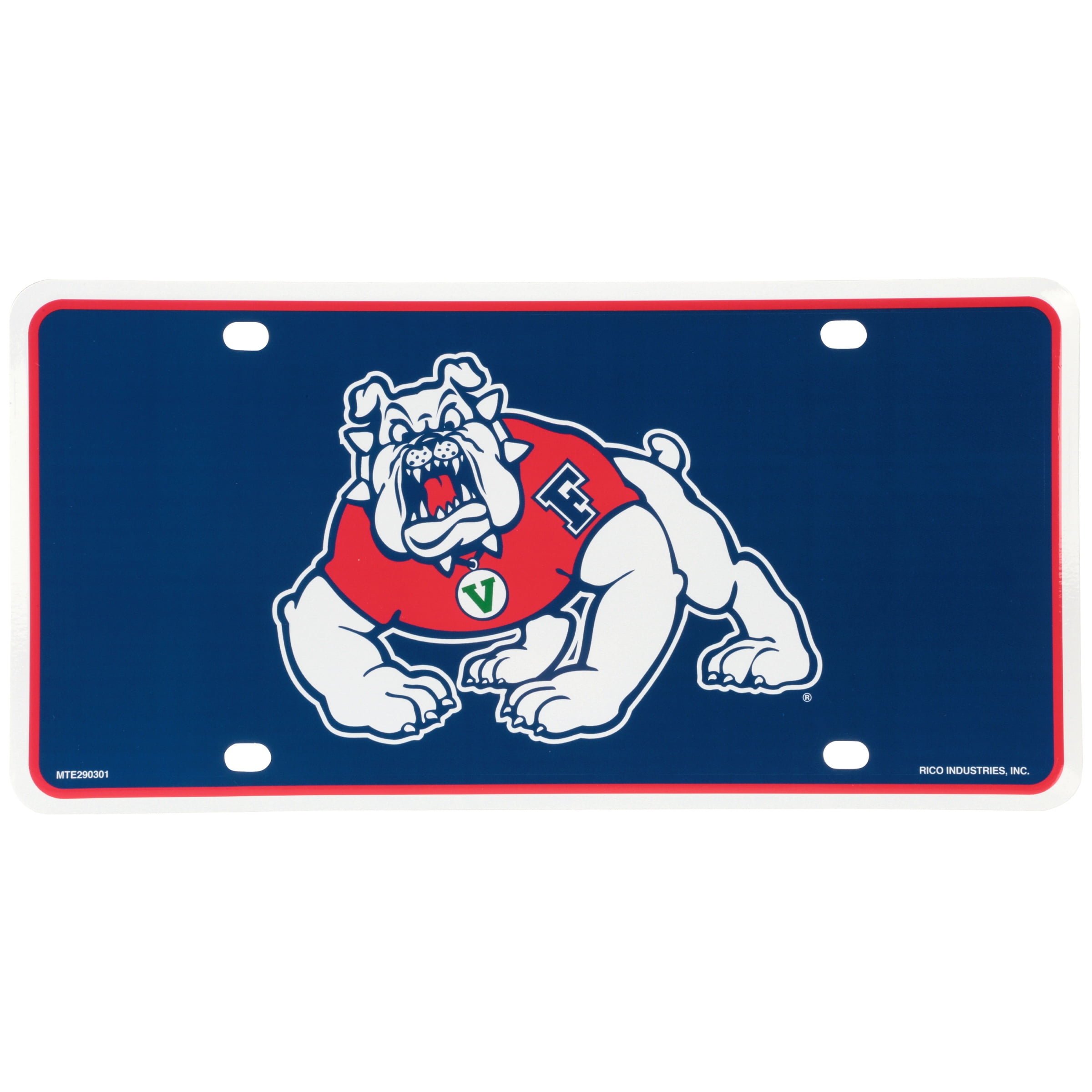 Rico Industries Fresno State Bulldogs License Plate - Walmart.com