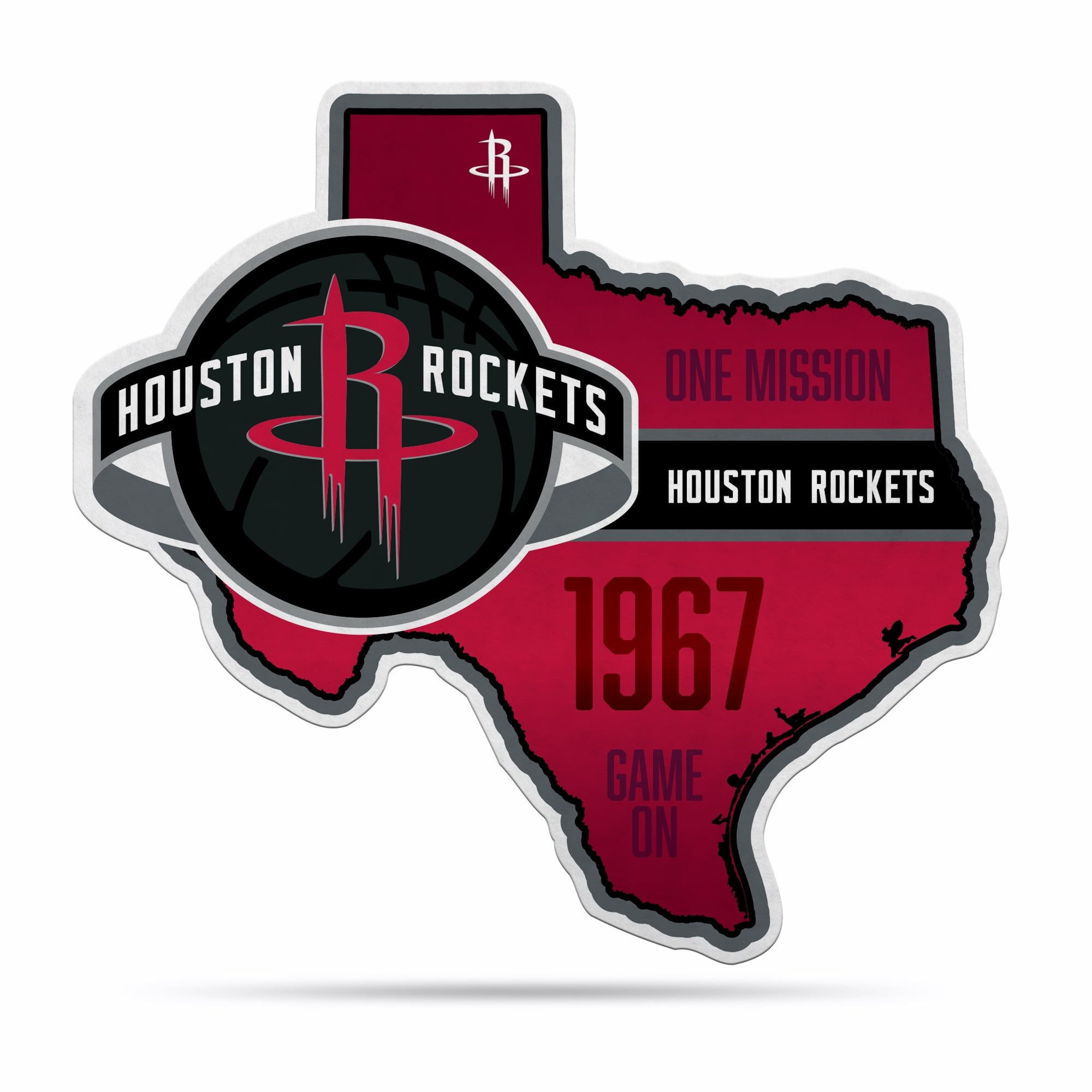 Rico Industries Houston Basketball Classic State Shape Cut Pennant ...