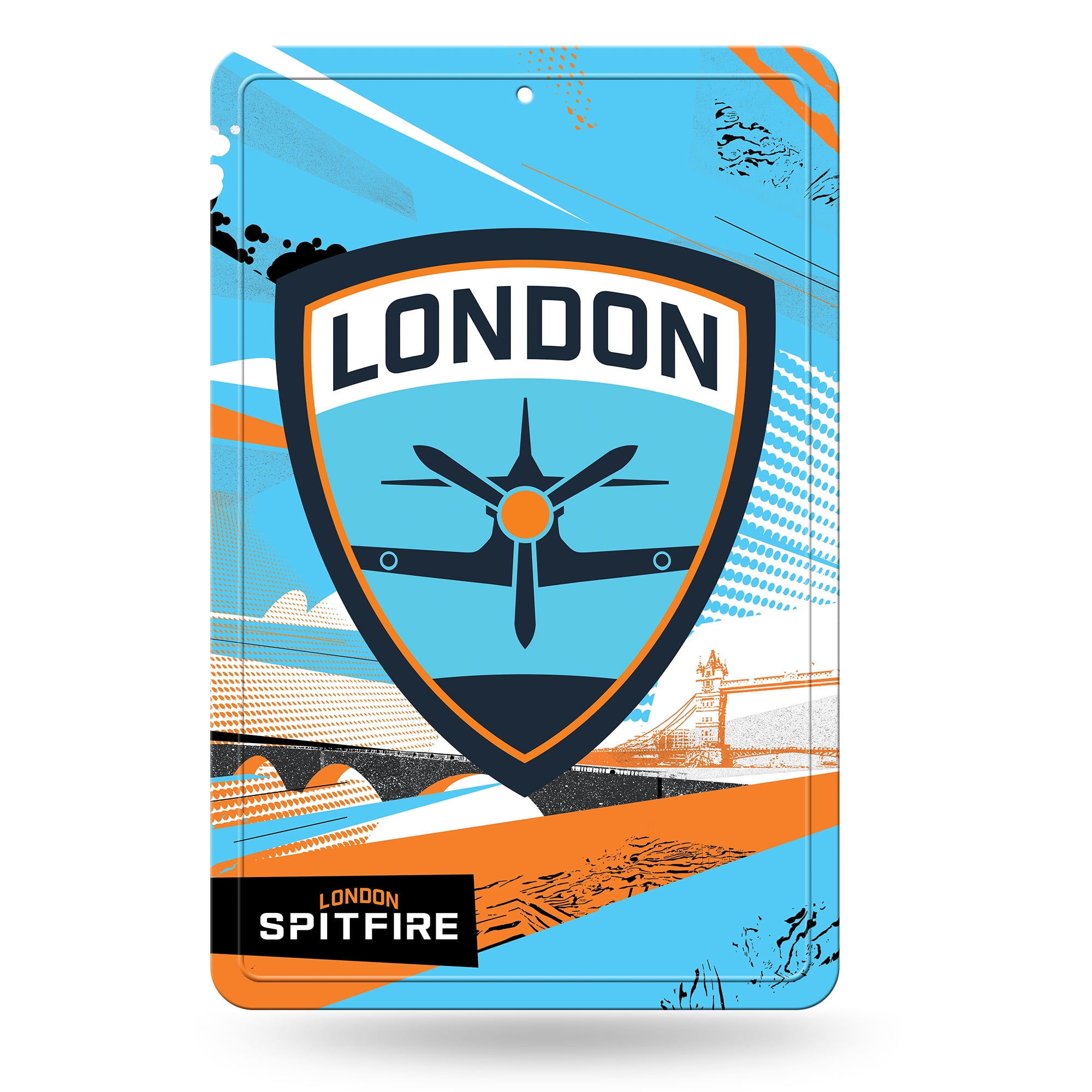 Rico Industries London Spitfire Overwatch 11" x 17" Large Metal Home ...