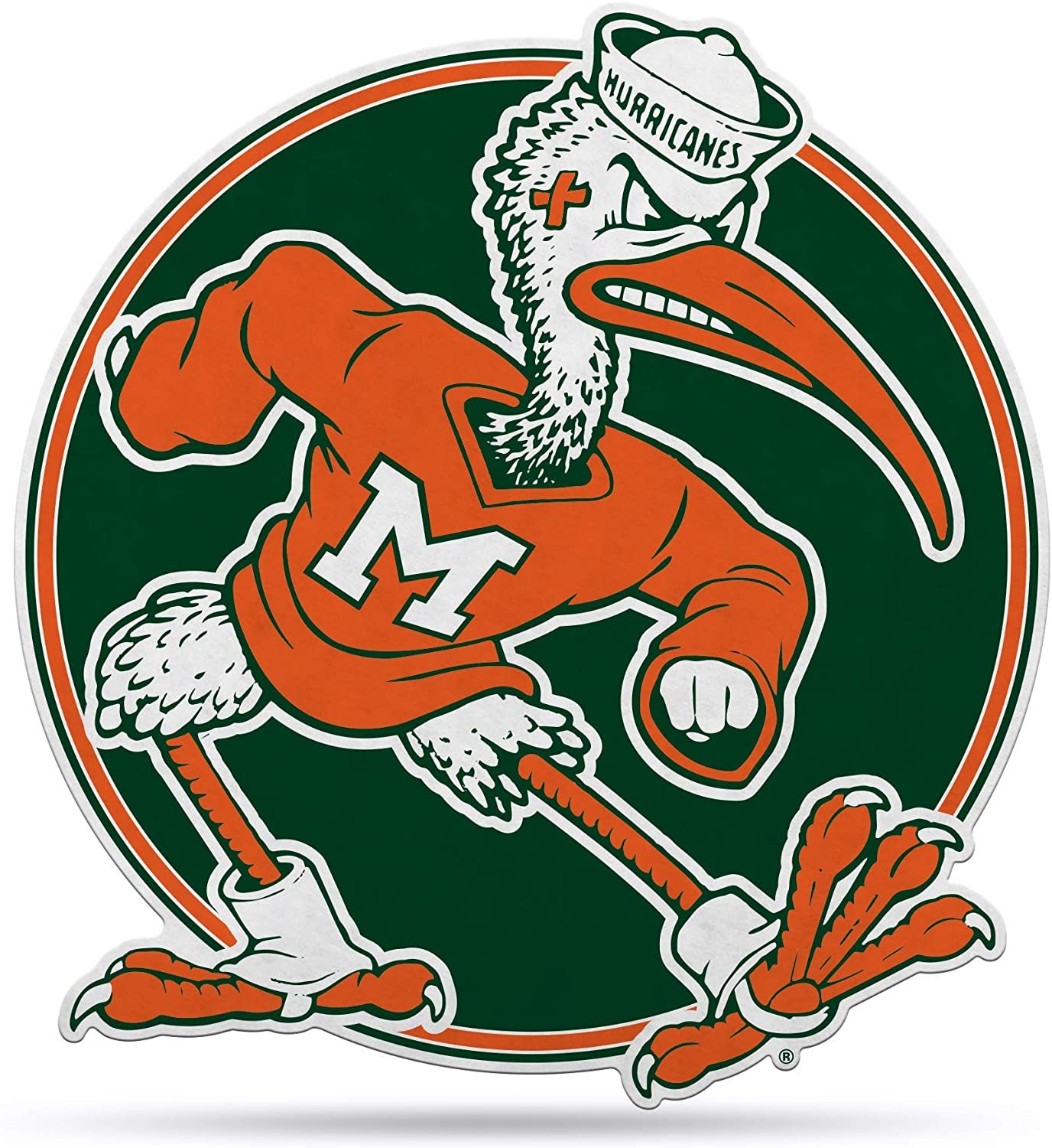 Rico Industries Miami s College Classic Mascot Shape Cut Pennant - Home ...