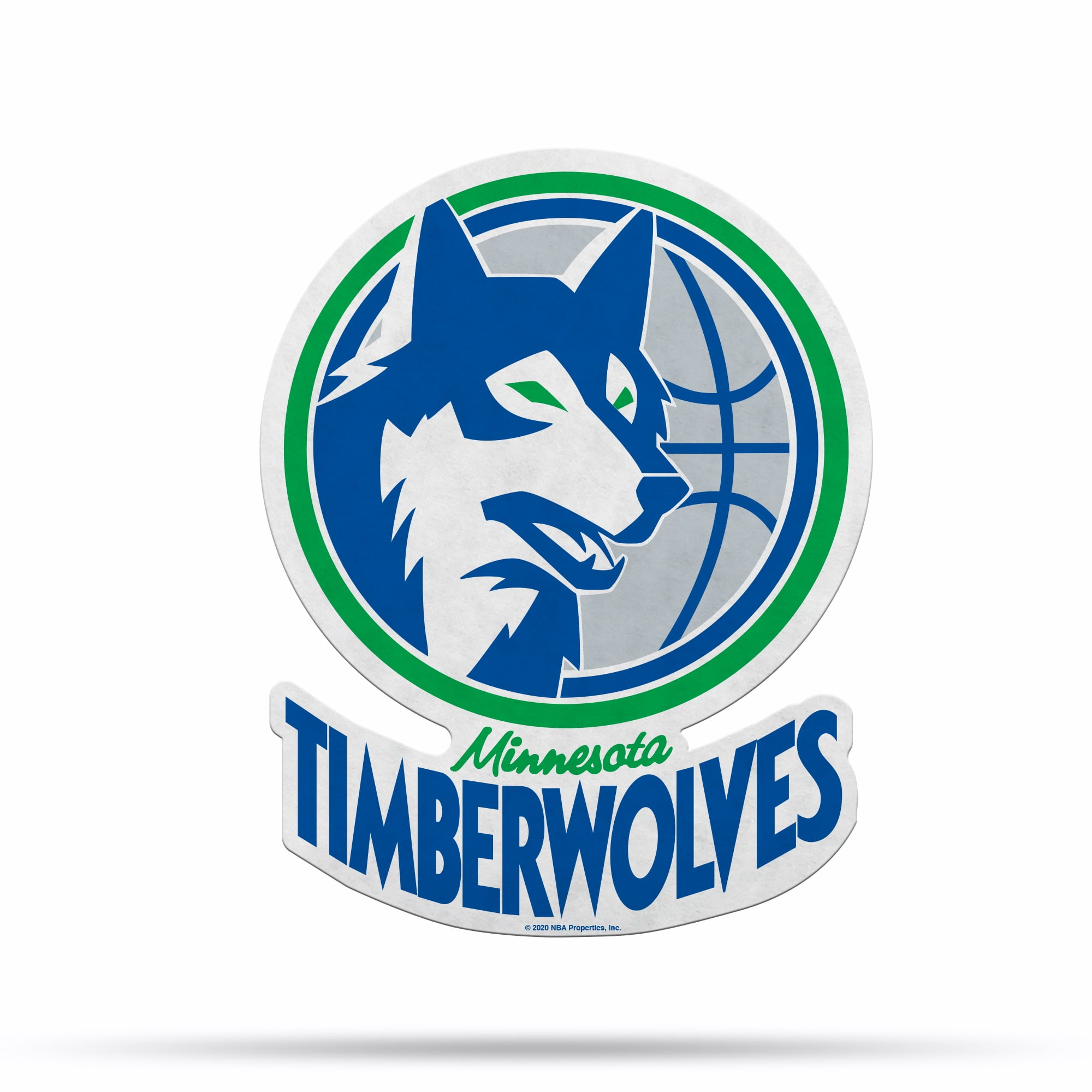 Timberwolves Shape Cut Retro Pennant With Header Card - Walmart.com