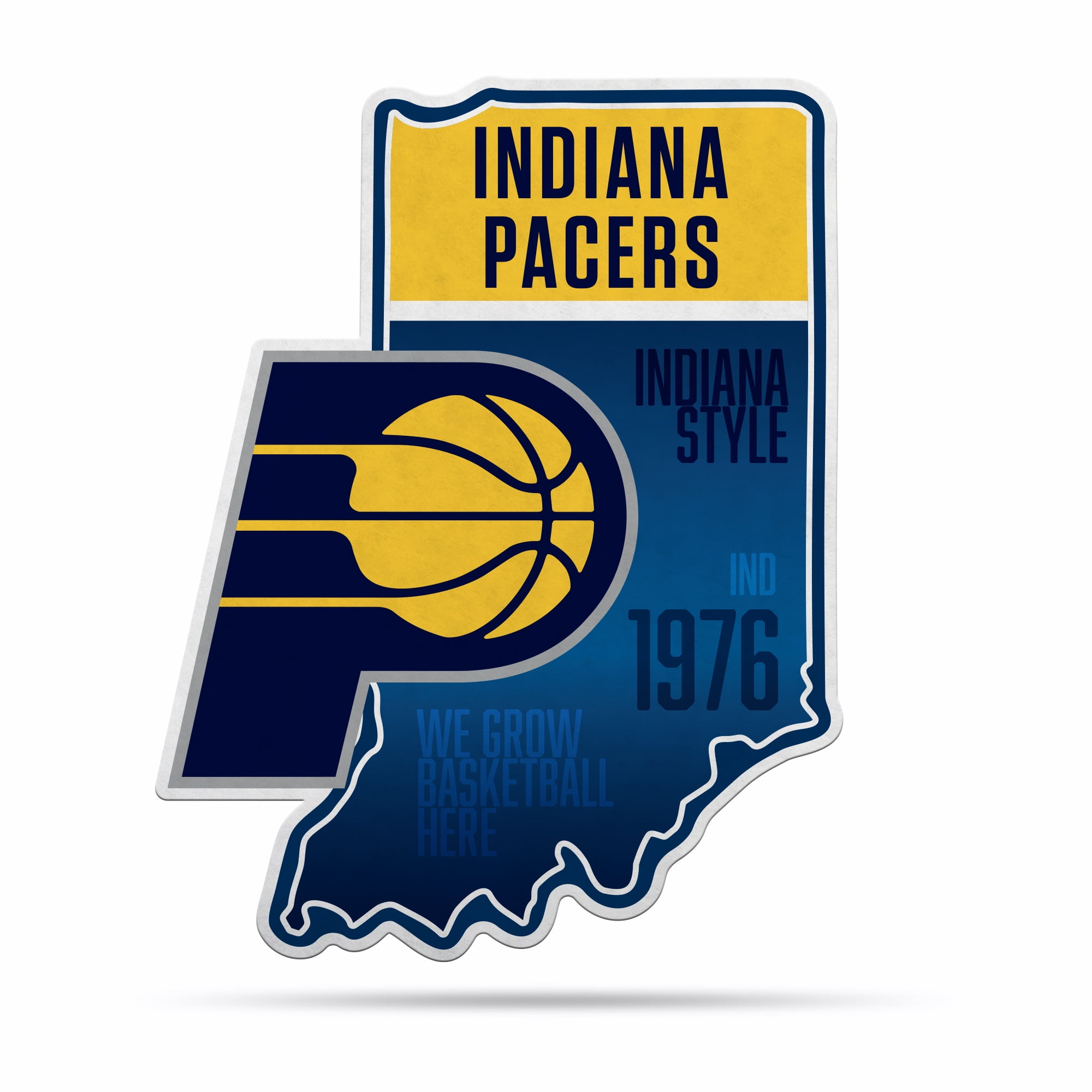 Rico Industries NBA Indiana Pacers State Shape Shape Cut Pennant - Home ...