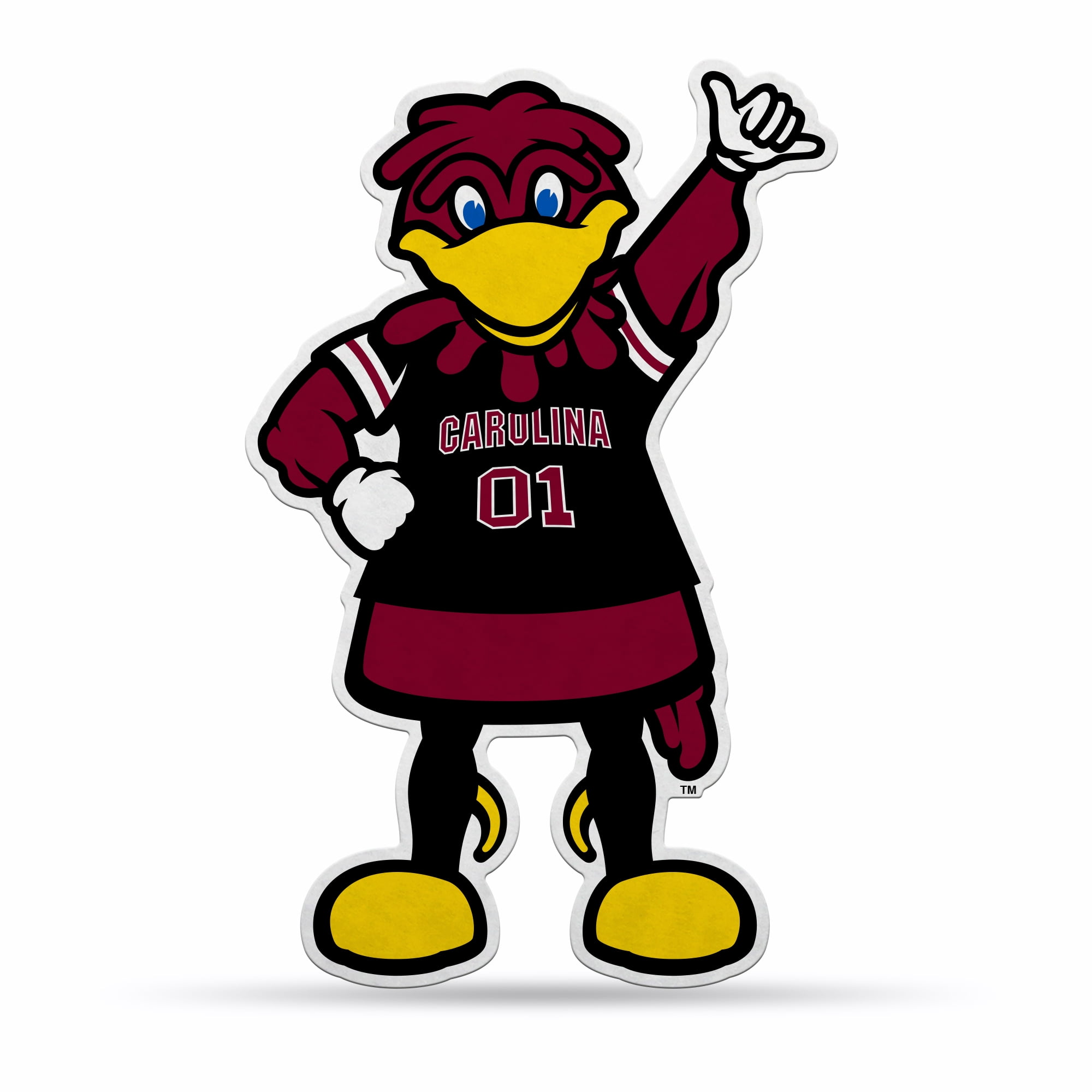 Rico Industries NCAA South Carolina Gamecocks Mascot Shape Cut Pennant ...