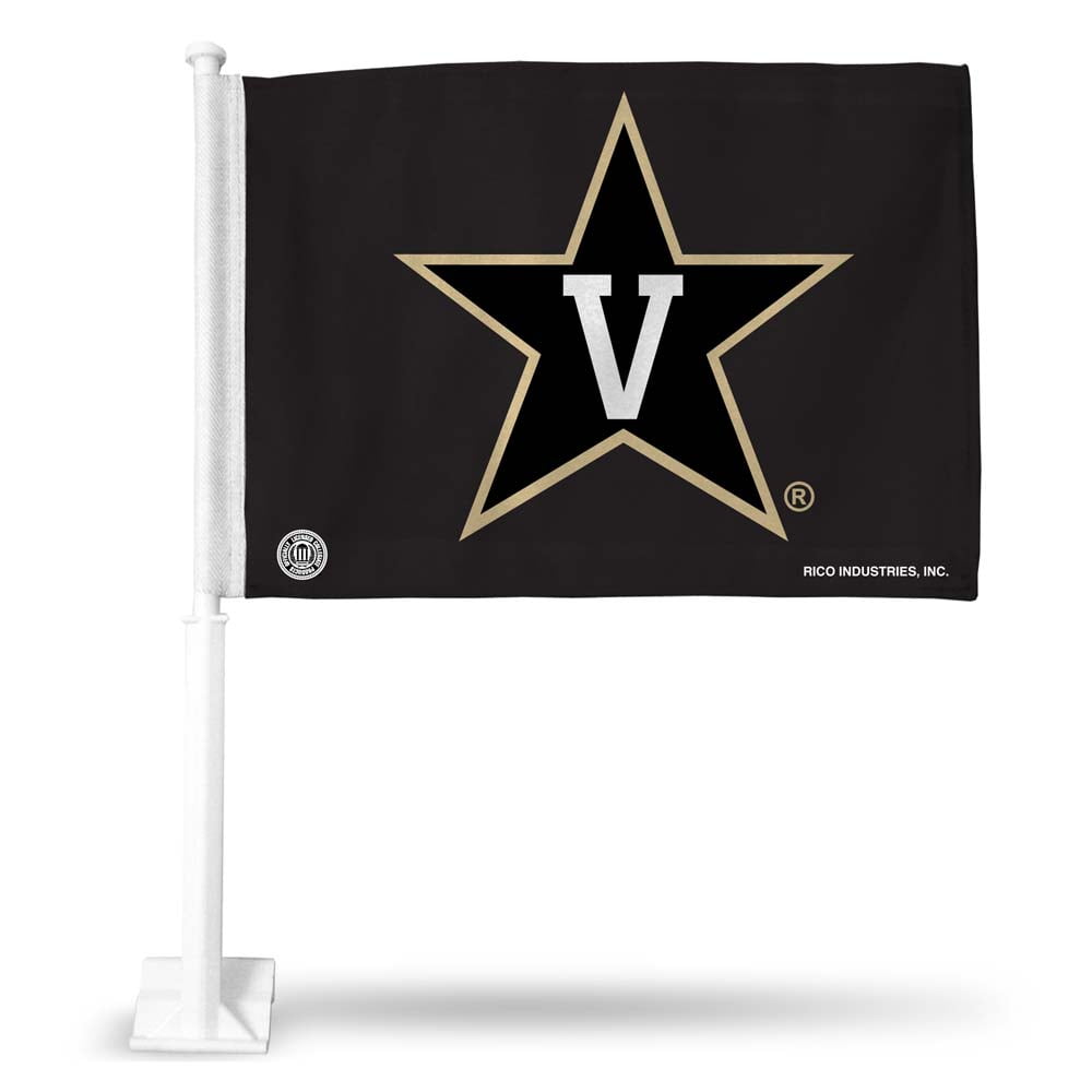 Rico Industries NCAA Vanderbilt Commodores Car Flag with included Pole ...