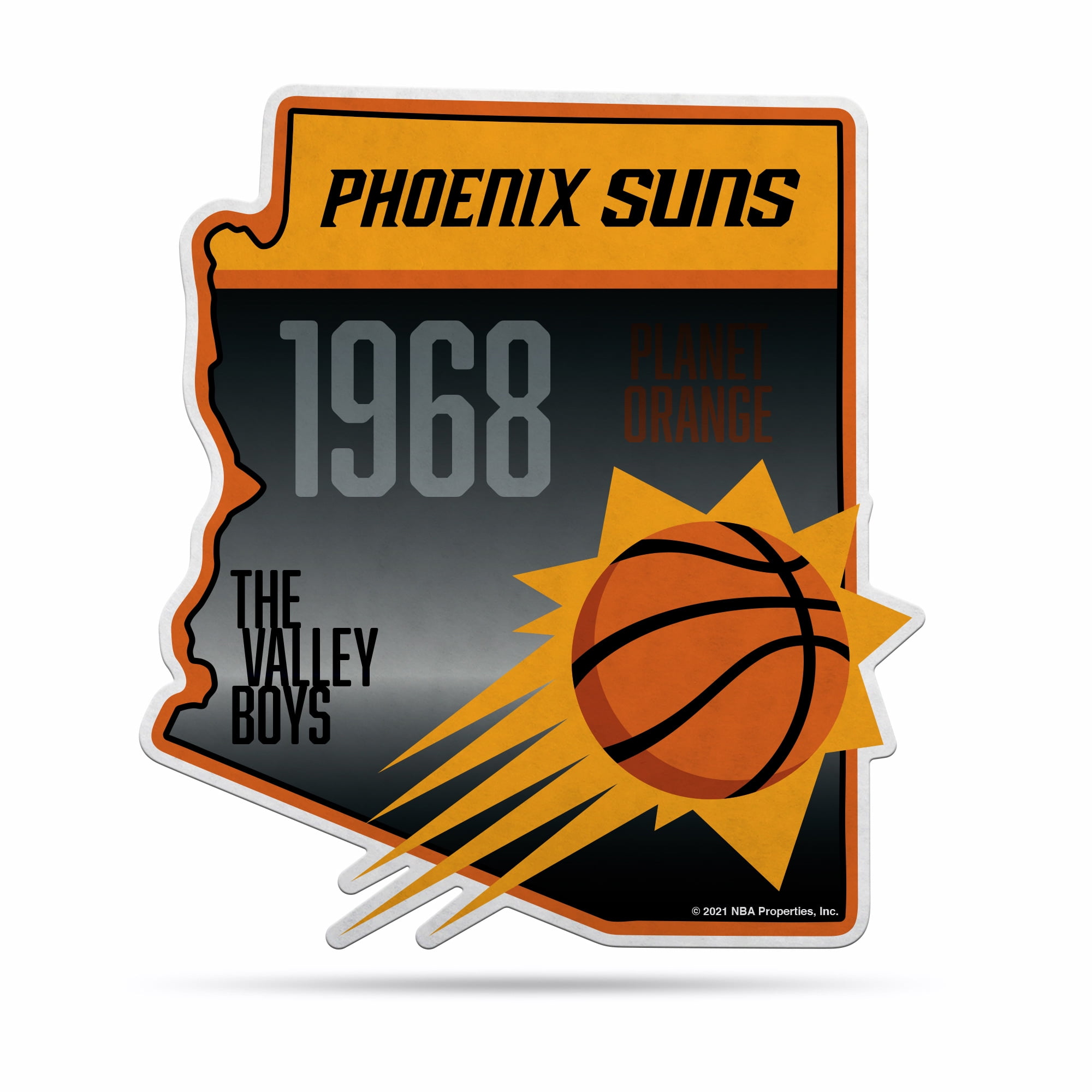 Phoenix Suns 18" State Shape Pennant - Walmart.com