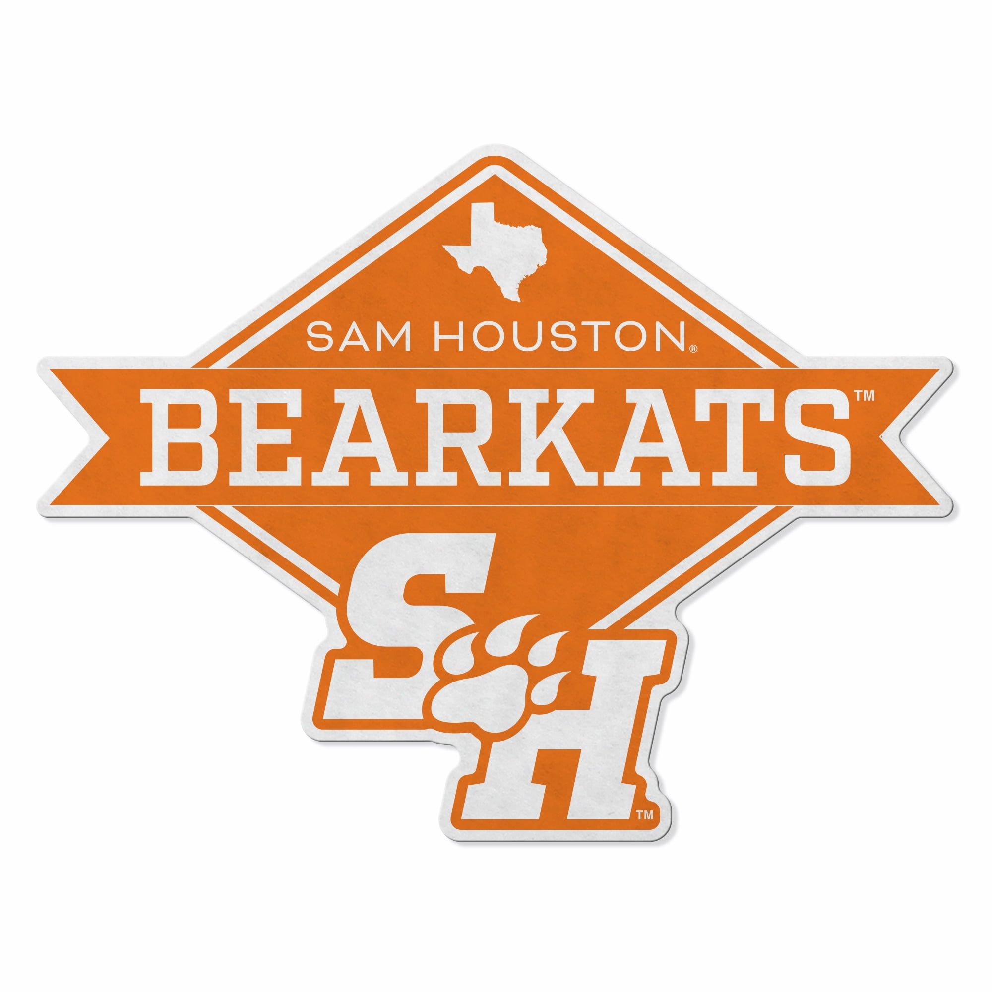 Sam Houston State Shape Cut Logo With Header Card - Diamond Design ...