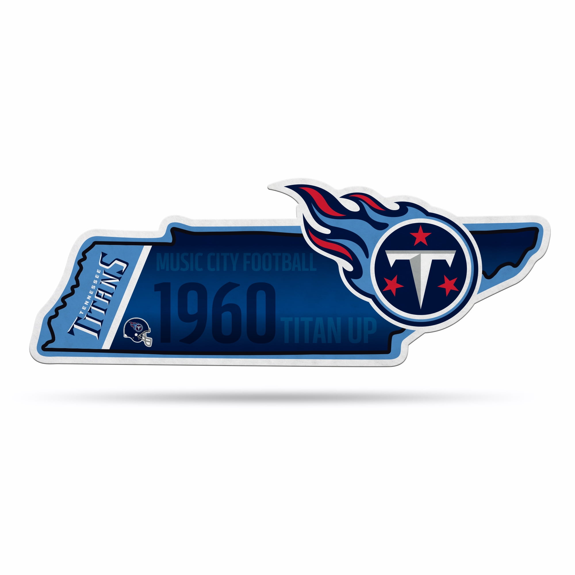 Titans 18" State Shape Pennant - Walmart.com