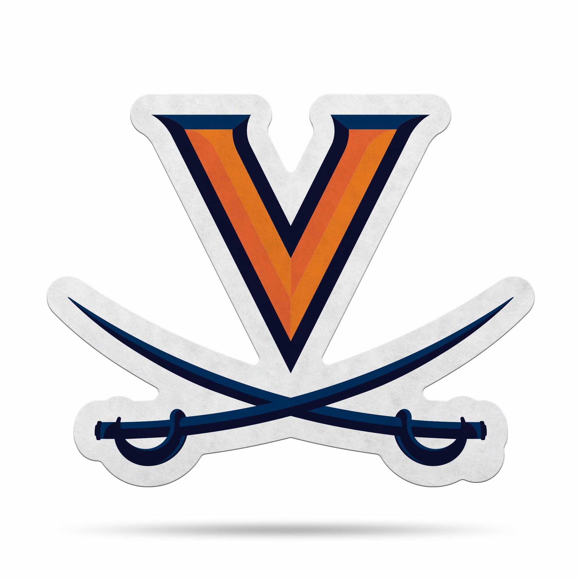 Virginia University Primary Logo Shape Cut Carded Pennant - Walmart.com