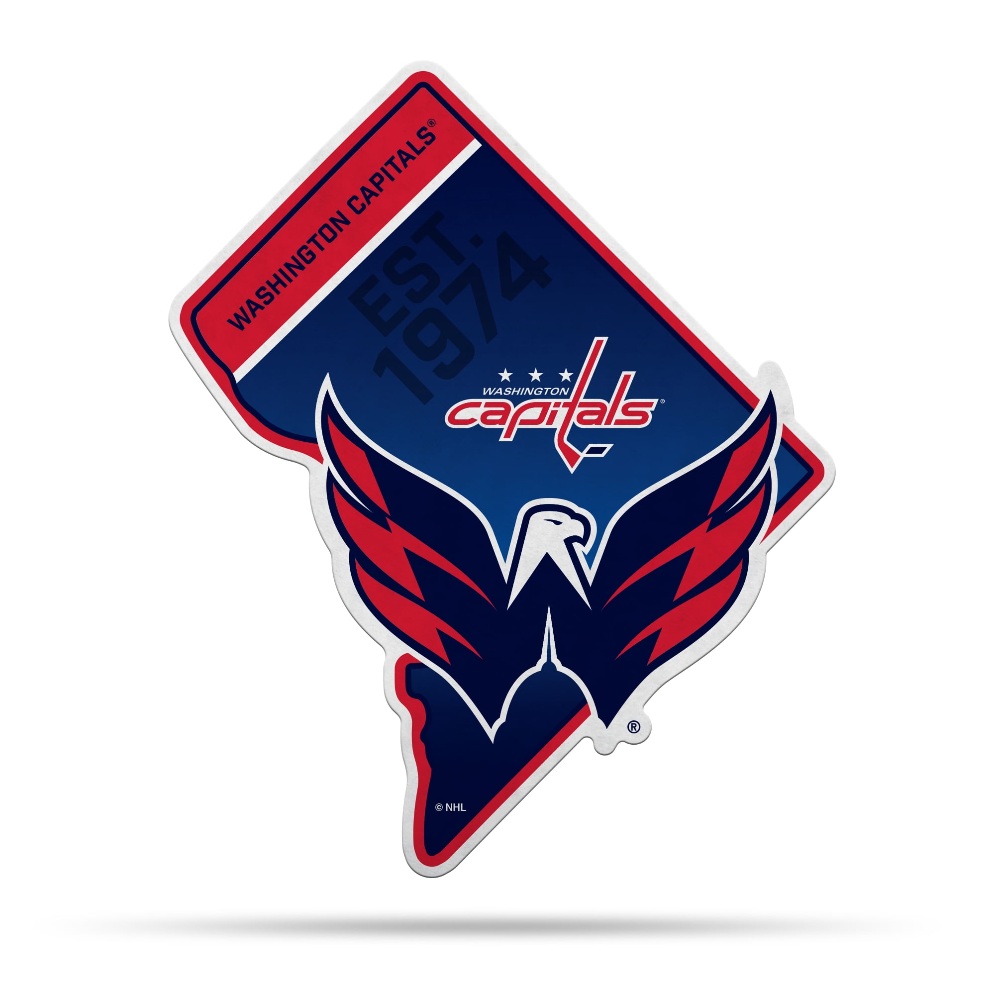 Capitals 18" State Shape Pennant - Walmart.com