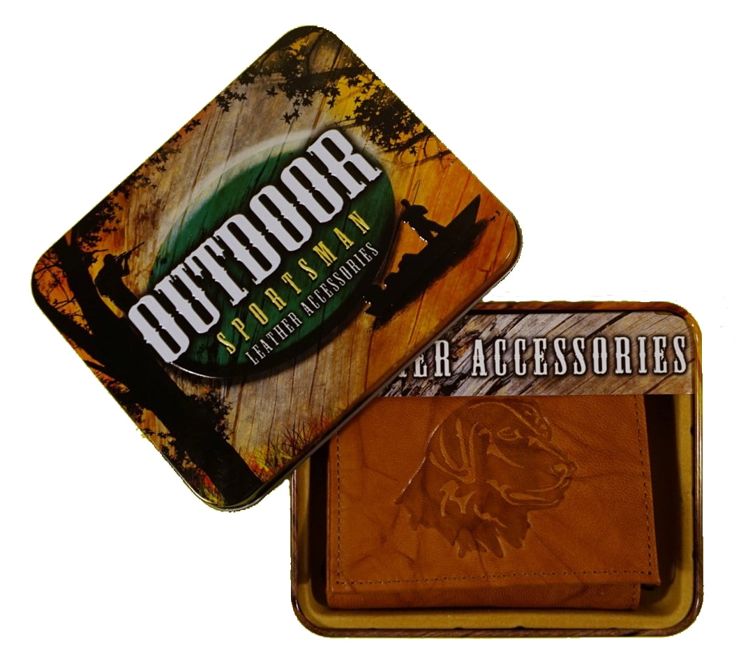 Rico Industries Wildlife Labrador Bust Brown Embossed Genuine Leather ...