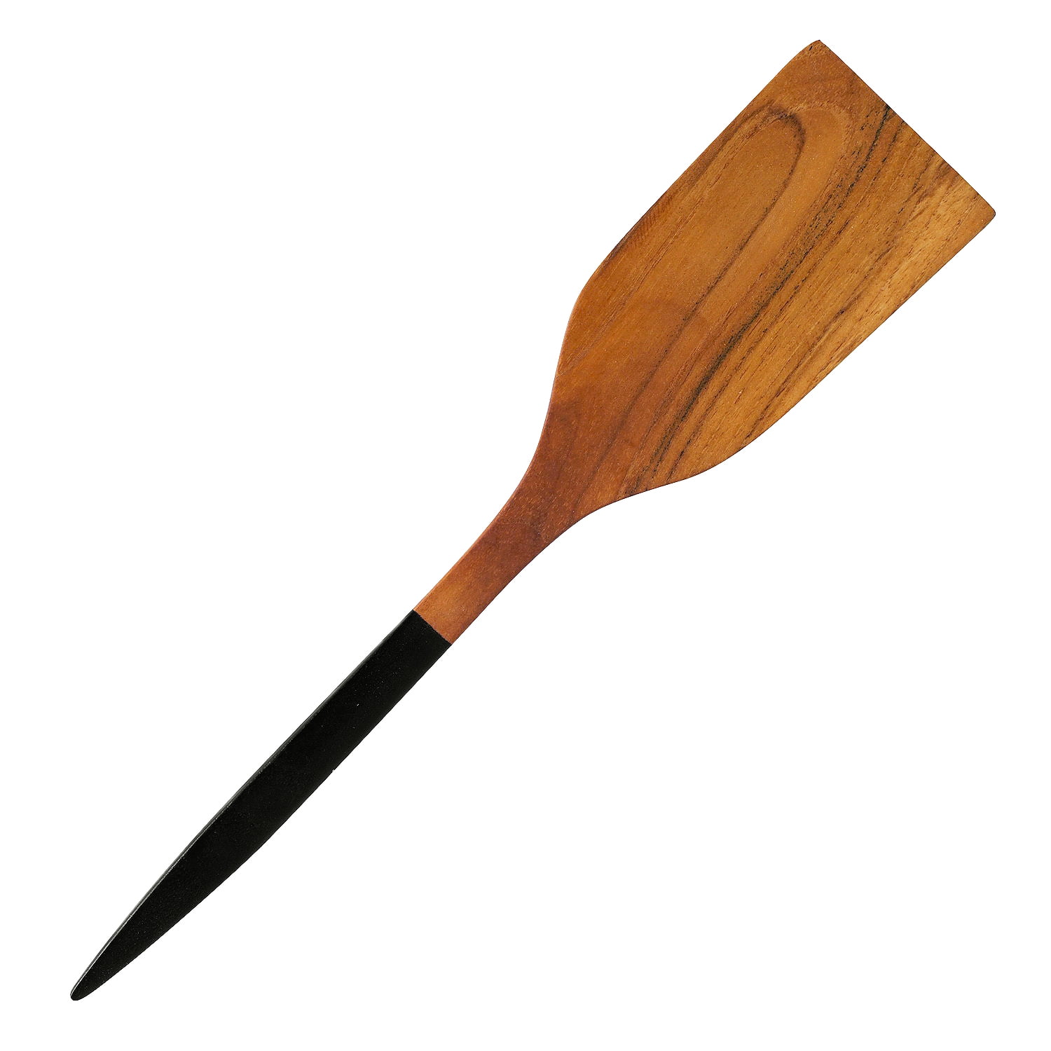 Rico & Plato Resto Extra Large Teak Spatula with Black Handle | 17 3/8 ...
