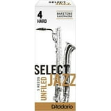 Rico Select Jazz Baritone Saxophone Reeds, Unfiled, Strength 4 Strength ...