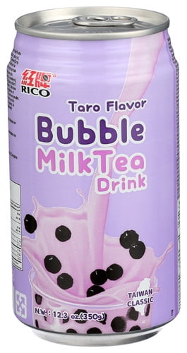 Rico Tea Bubble Milk Taro 12.3 fl oz (Pack of 12) - Walmart.com