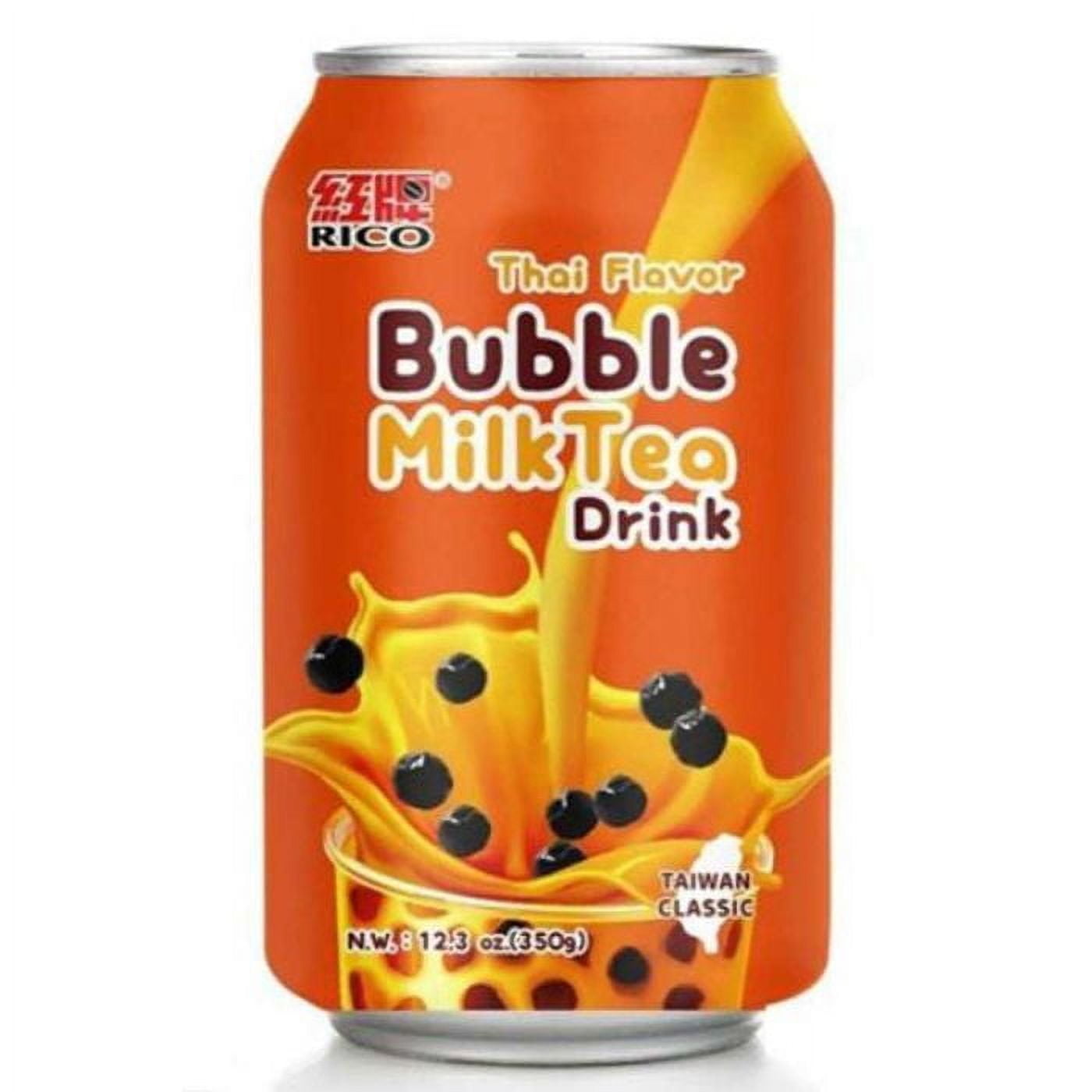 Rico Tea Thai Bubble Milk 12.3 Fo - Pack Of 12 - Walmart.com