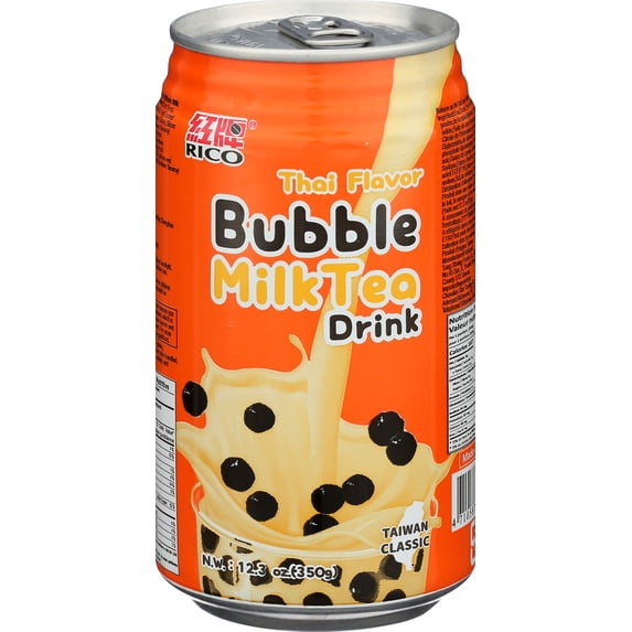 Rico Thai Flavor Bubble Milk Tea Drink, 12.3 oz Can - Walmart.com