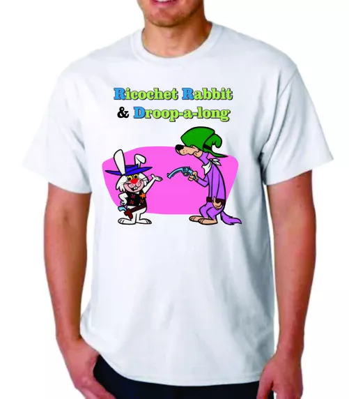 Ricochet Rabbit & Droop-A-Long Version 2 Cartoon T-Shirt Hanna Barbera ...