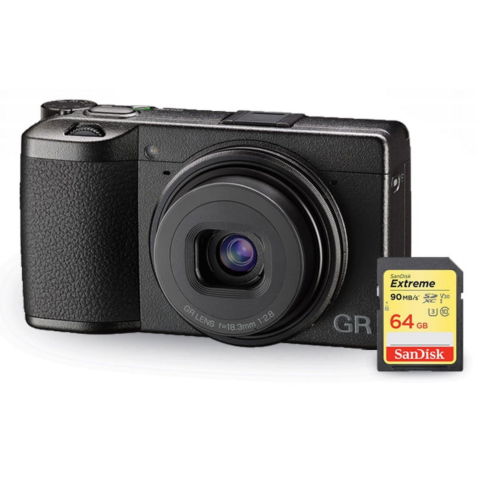Ricoh GR III Digital Camera 15039 with WiFi, Bluetooth, and Sandisk ...
